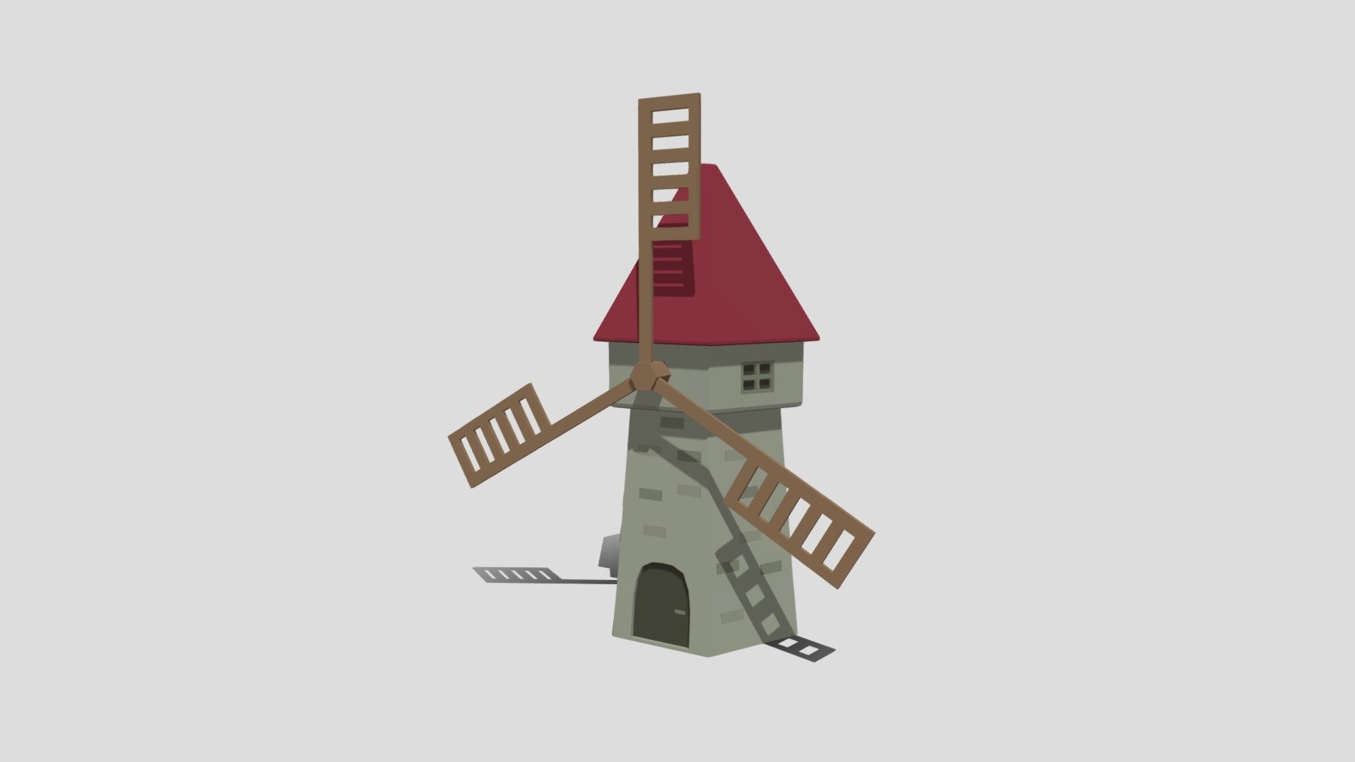 Low Poly Cartoon Windmill - Buy Royalty Free 3D model by chroma3d ...