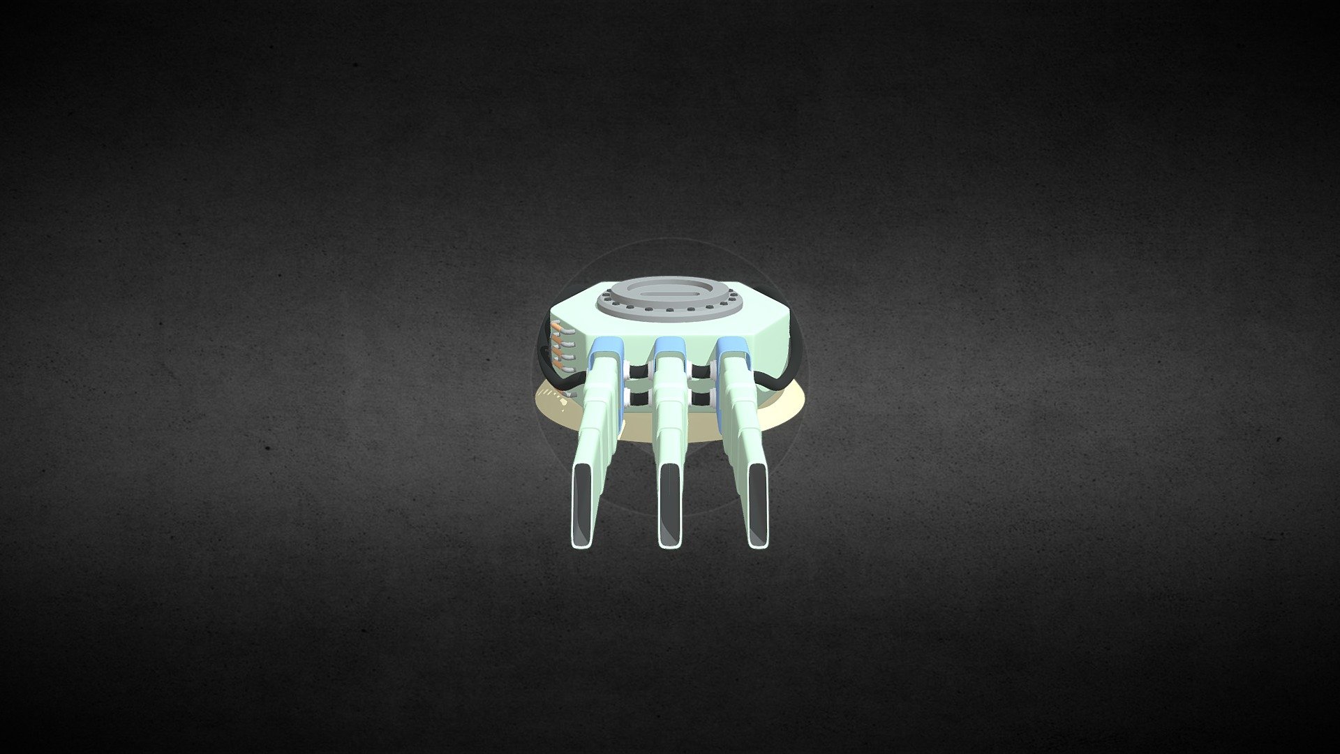 Sci-Fi Heavy Plasma Turret - 3D model by Shuvo Biswas Rudra ...