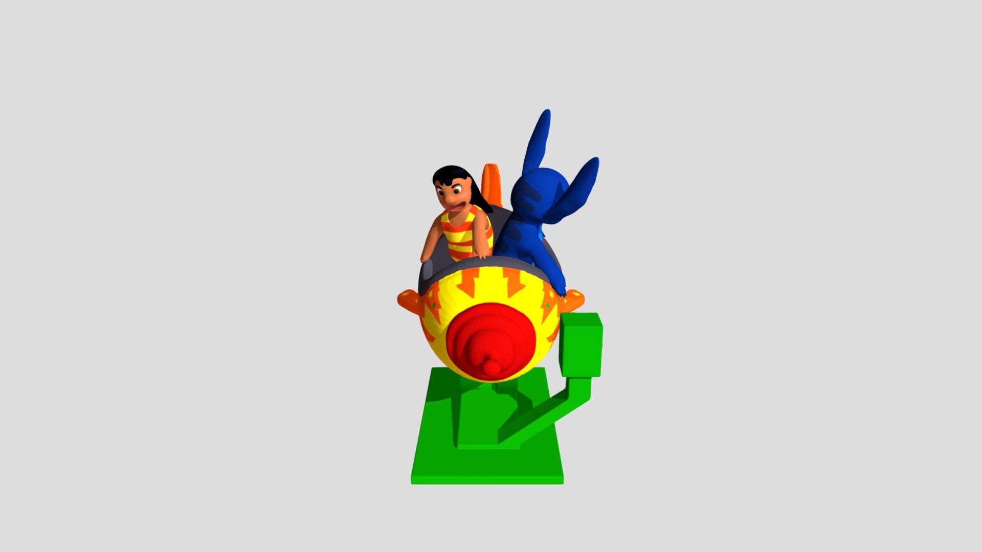 Lilo Stitch Rocket - 3D model by Frédéric Burelle (@Myndia) [3a099e6 ...