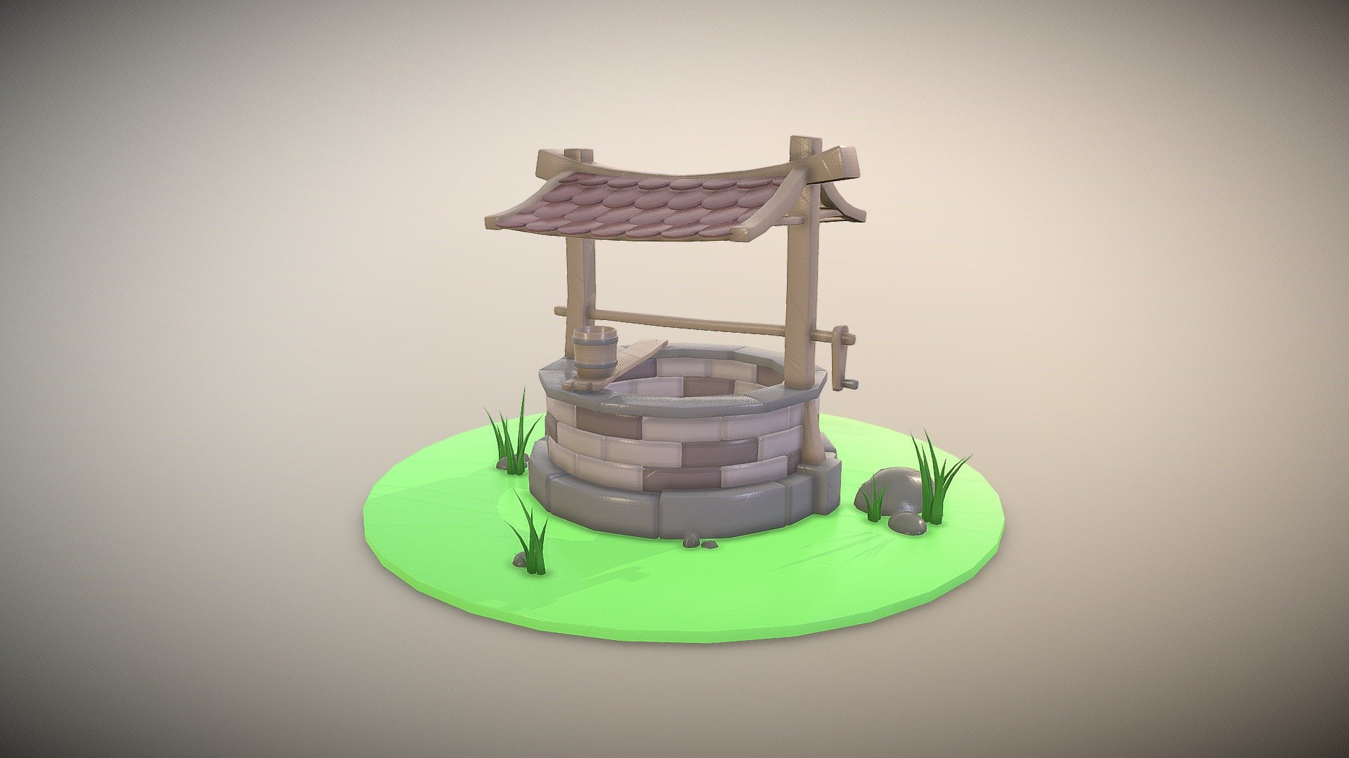 Low Poly Well - 3D model by Emmet Field (@EmmetField) [3a09a6e] - Sketchfab
