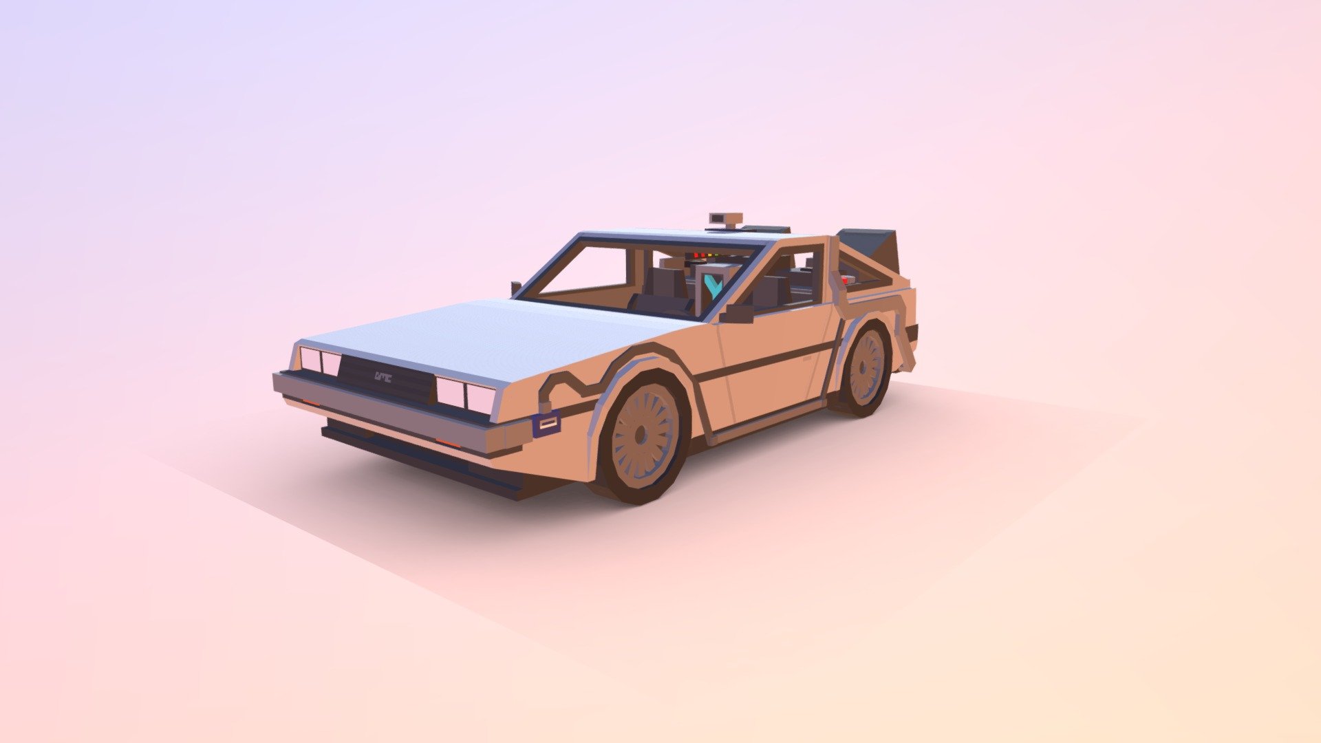 DeLorean DMC12 MCPE - Download Free 3D model by ashminggu [3a09b83 ...