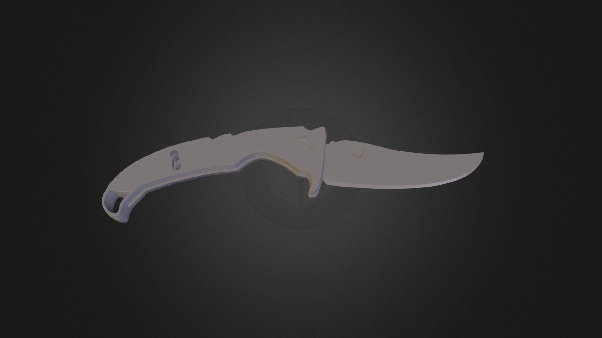 Custom Knife Design - Un-folded - High Poly - 3D model by Jordan ...