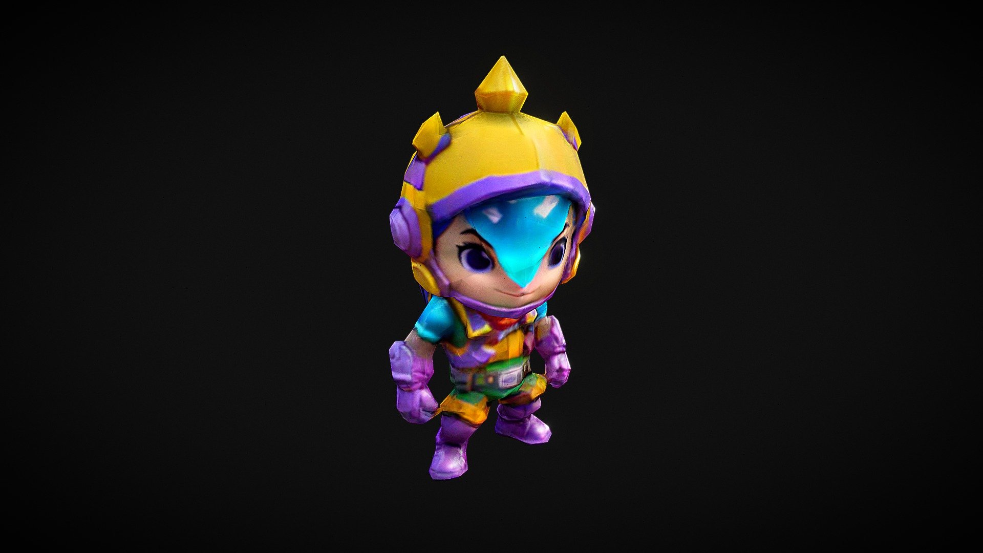 Character: Albedo, a female warrior from the vid - Download Free 3D ...
