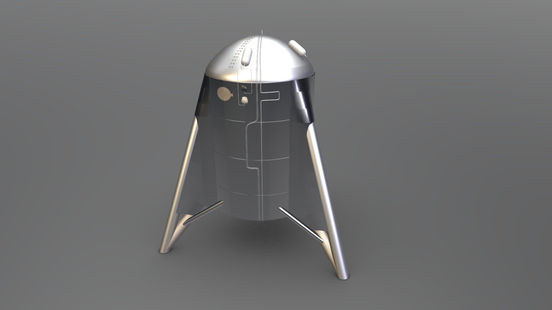 Starhopper (Starship Prototype) - SpaceX - 3D model by Stanley Creative (@Stanley_Creative ...