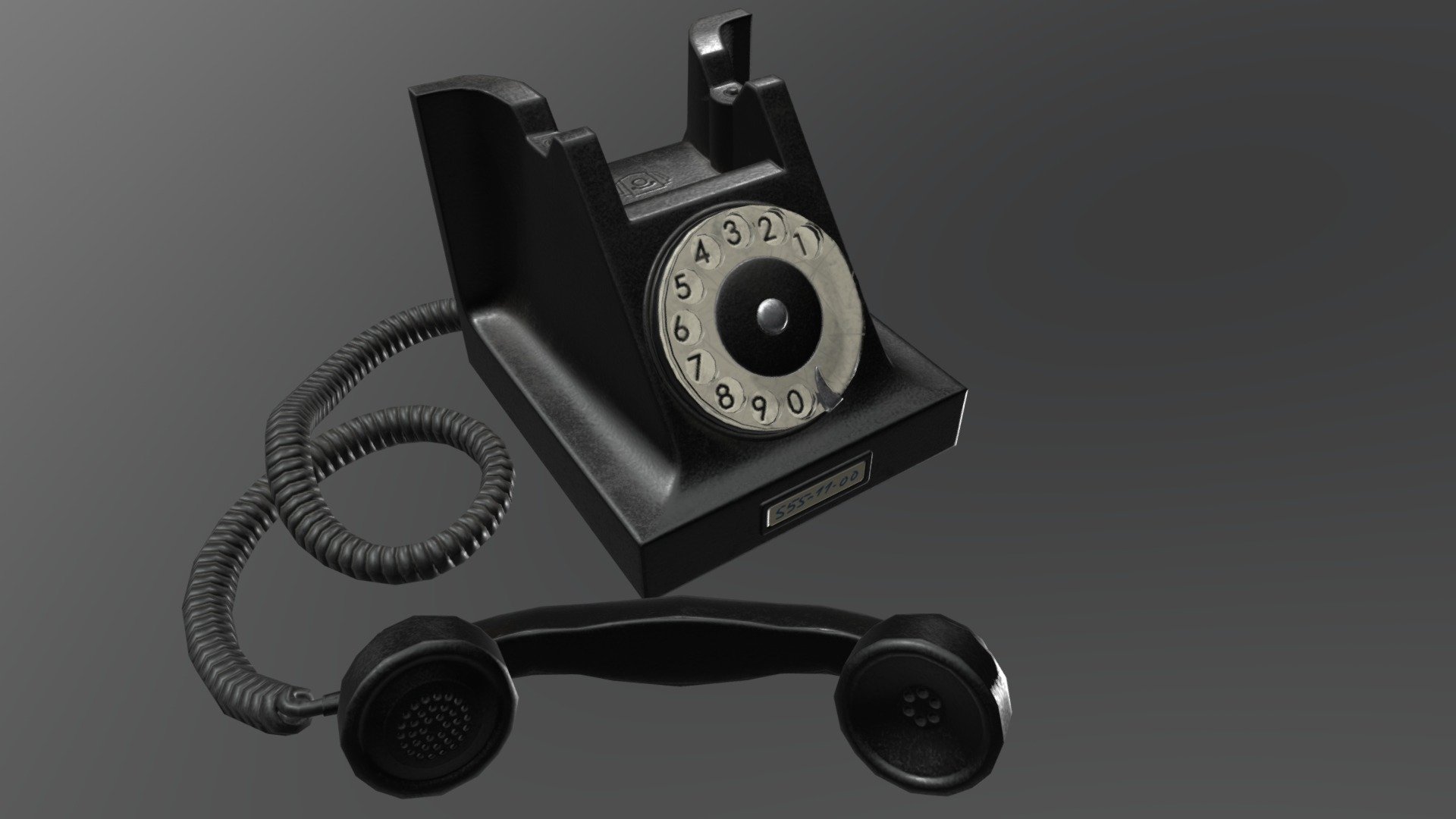 Telephone 1950s - 3D model by toolpin [3a1573a] - Sketchfab