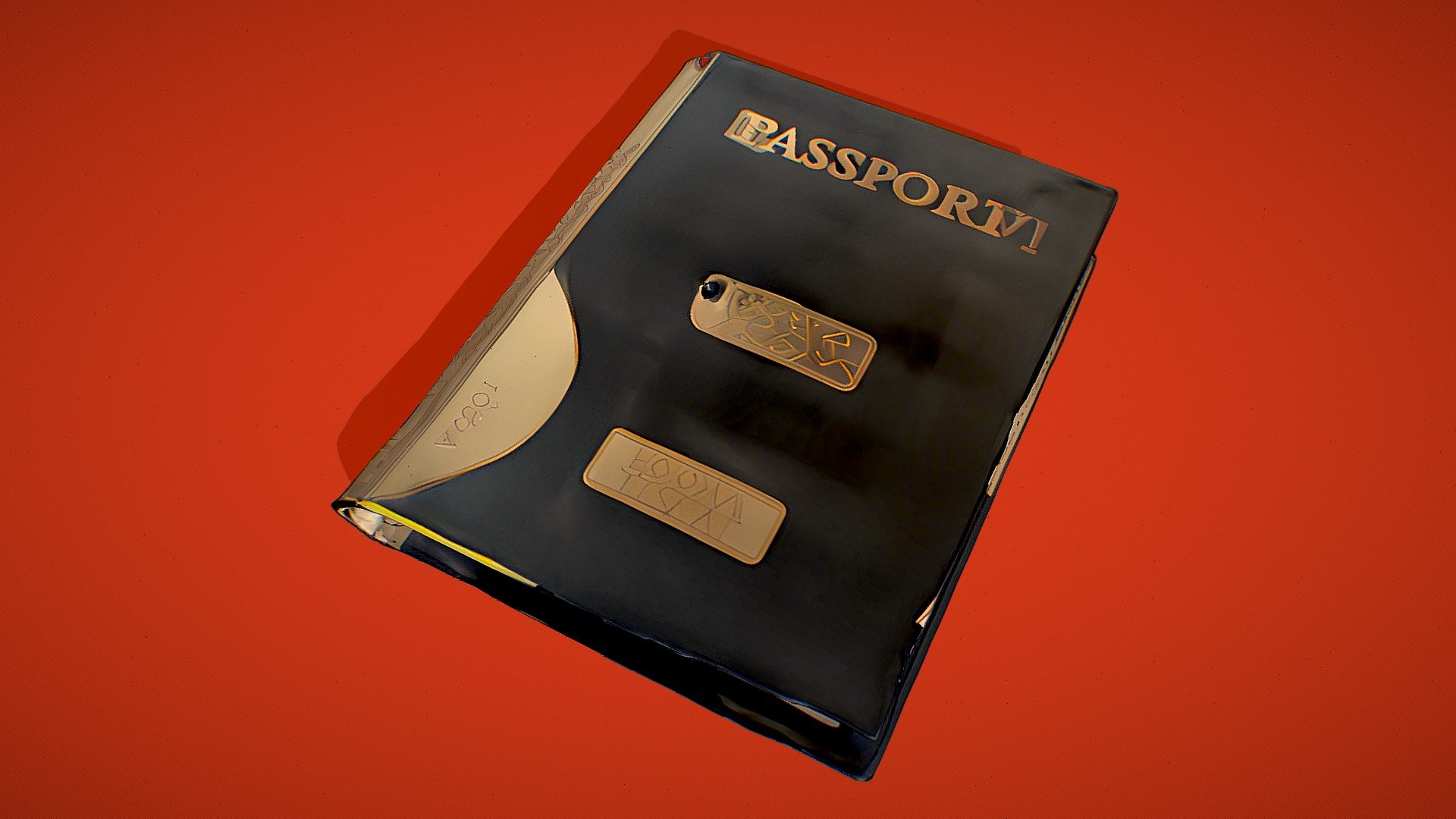 Classic leather passport - Download Free 3D model by Verticle [3a162dd ...