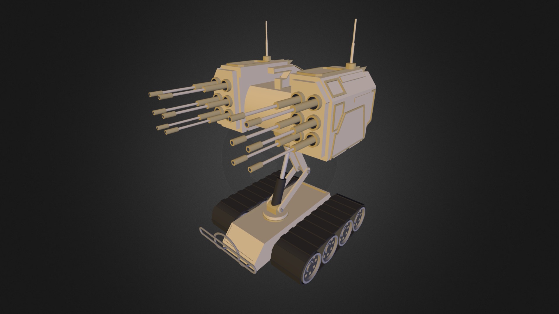Gunner Mech - 3D model by chaotictech [3a17da1] - Sketchfab