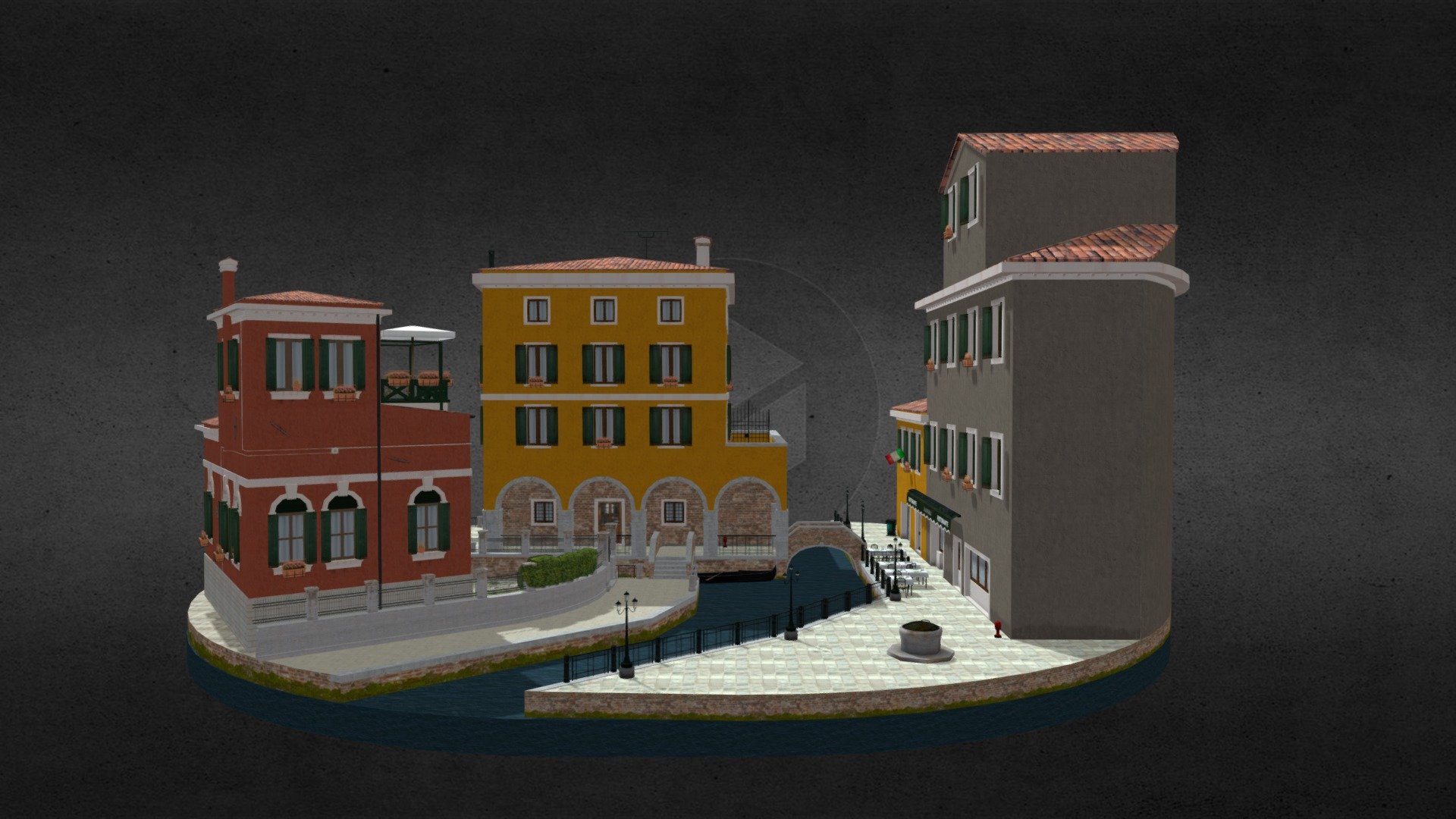 City Scene Venice - 3D model by Ricardo Dias Teixeira ...