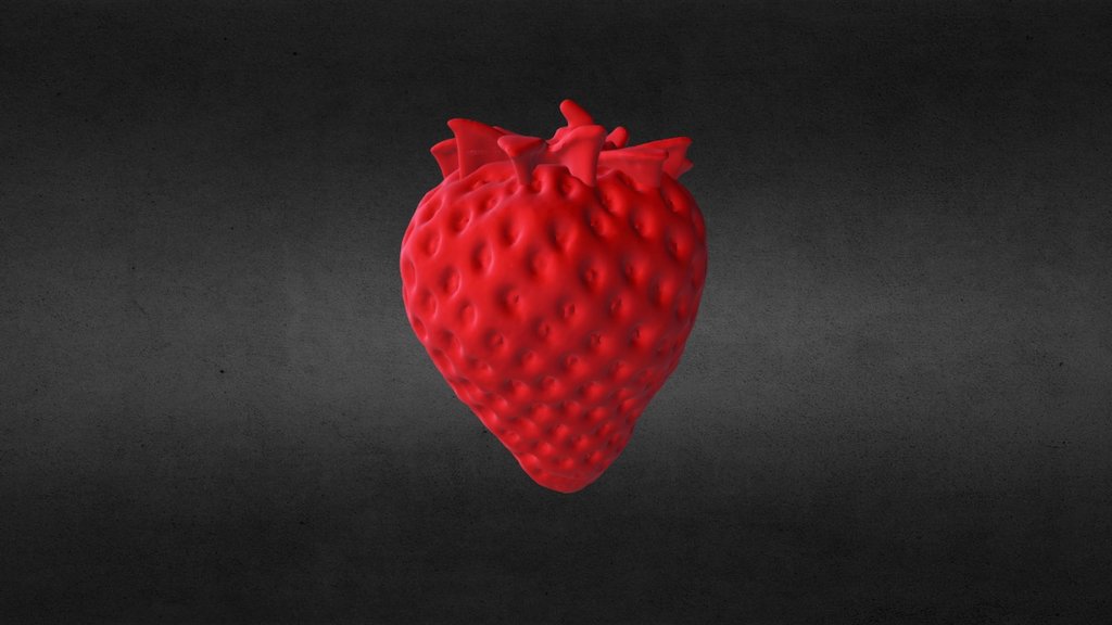 Strawberry - 3D model by makerof3d [3a1be97] - Sketchfab