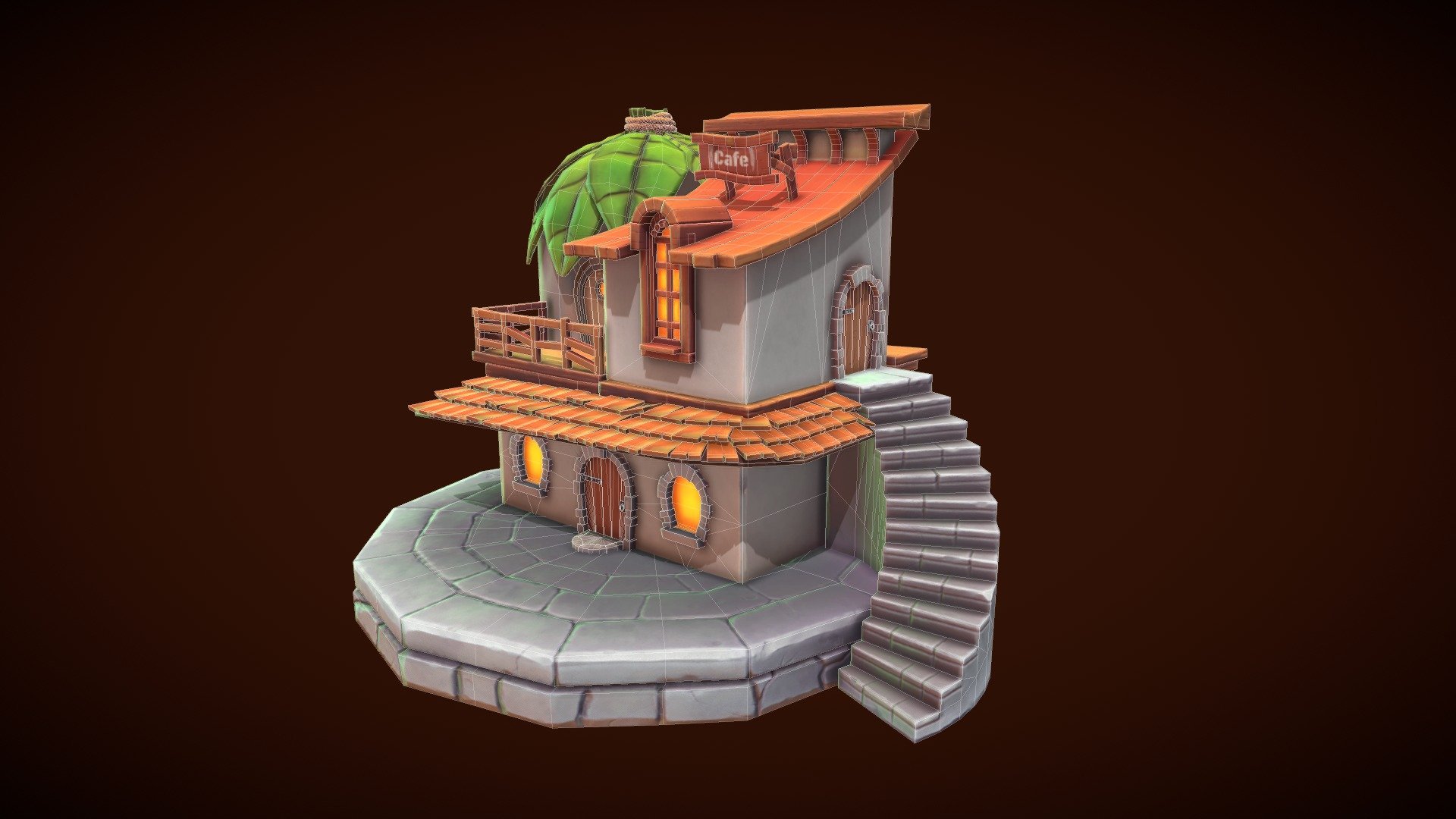 Stylized Cafe - 3D model by Natt.dsm (@natt-dsm) [3a1c69a] - Sketchfab