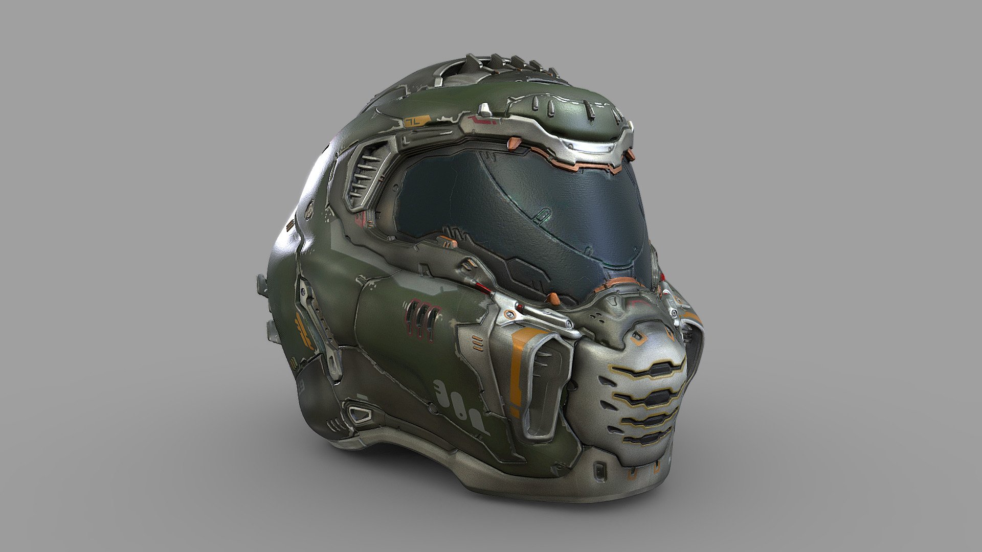 Doom Eternal Helmet - 3D model by Laser Design (@Laserdesign) [3a1c918 ...