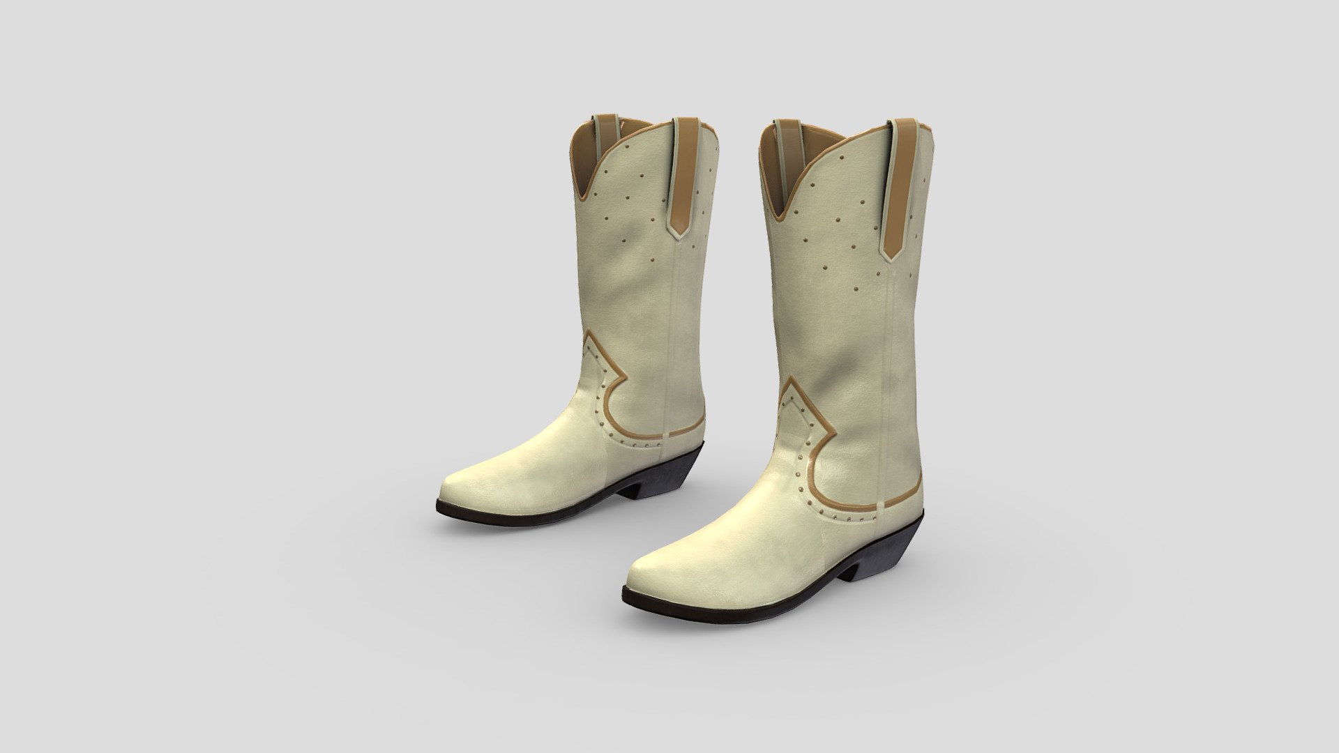 Cowboy Cowgirl Western Boots - Buy Royalty Free 3D model by 3dia ...