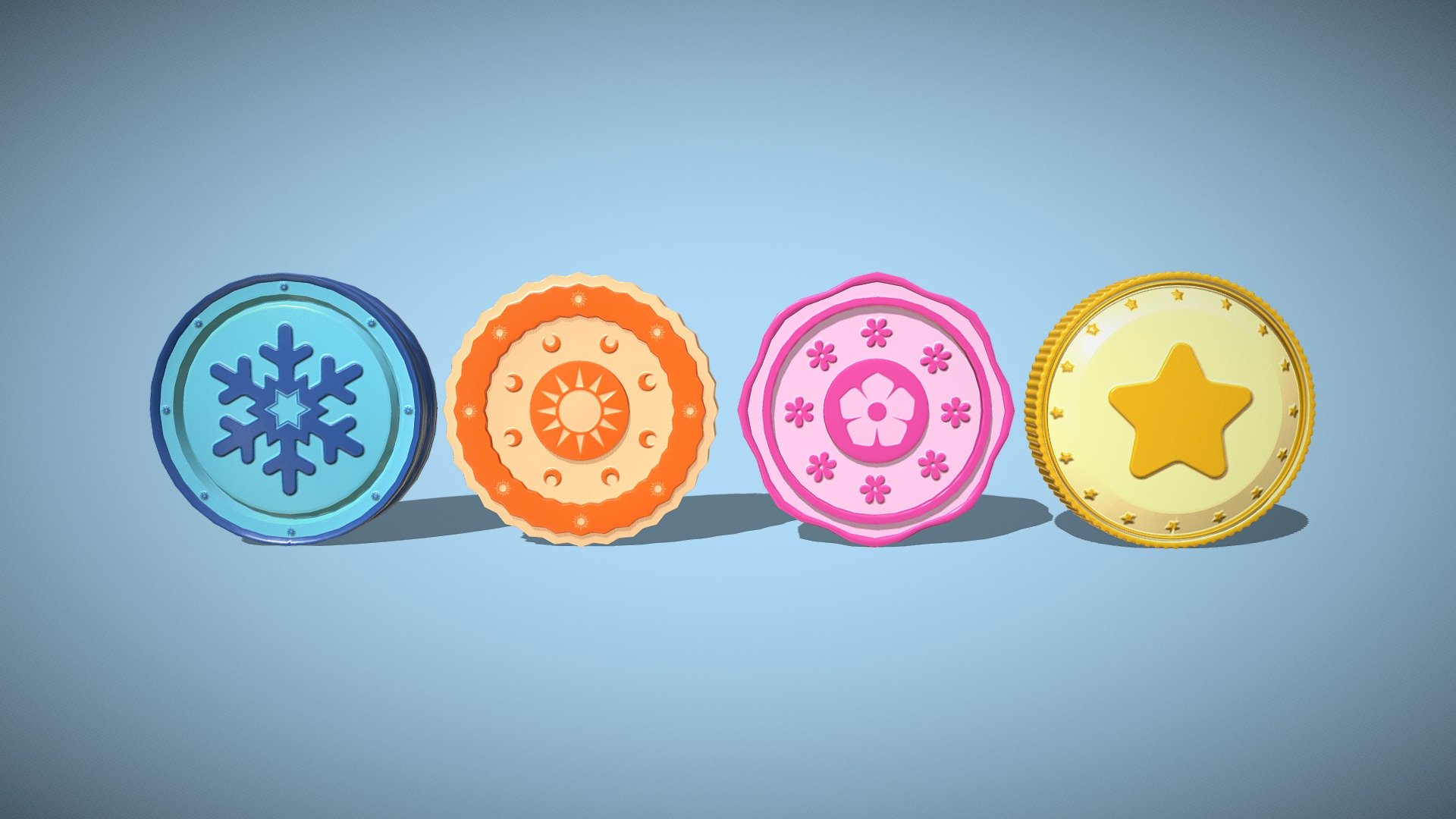Cartoon Coins Pack02 - Buy Royalty Free 3D model by WhiteTigerArt ...