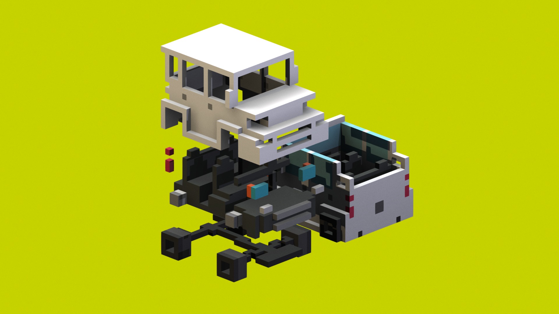 Voxel TOY Bb Car - 3D model by modE (@mode_vis) [3a24ee3] - Sketchfab