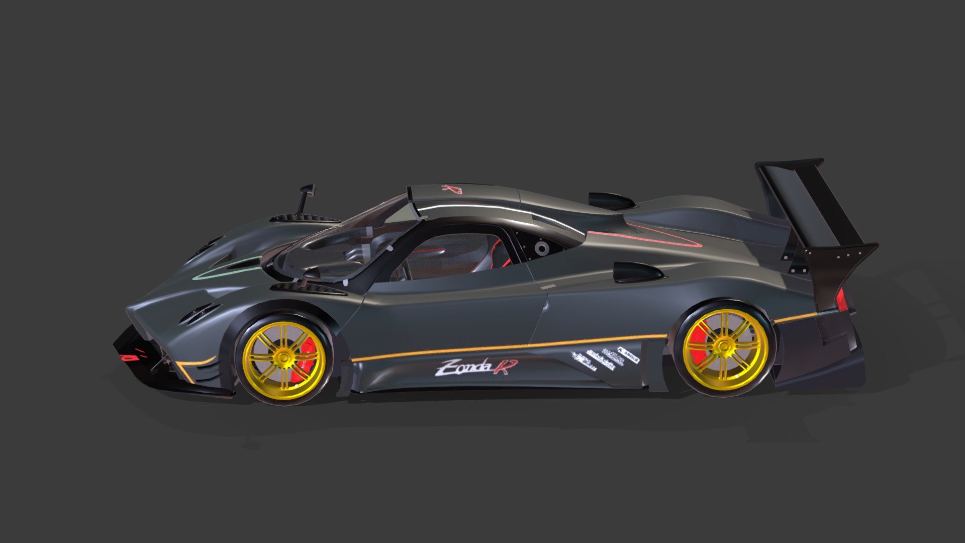 Pagani Zonda R - Download Free 3D model by Mona x Supercars (@Car2022 ...