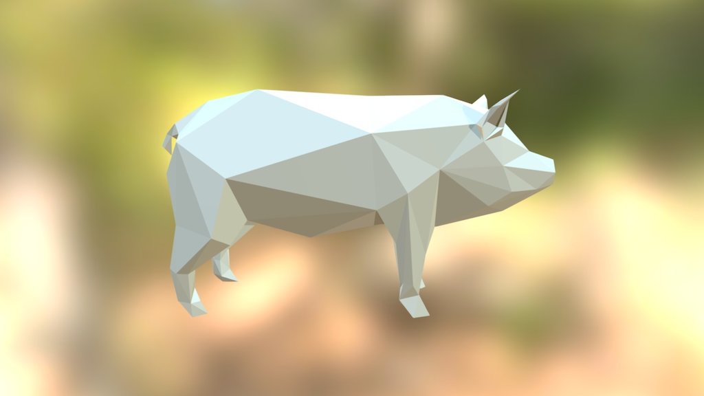 Pig paper model - 3D model by Peolla [3a25ae8] - Sketchfab