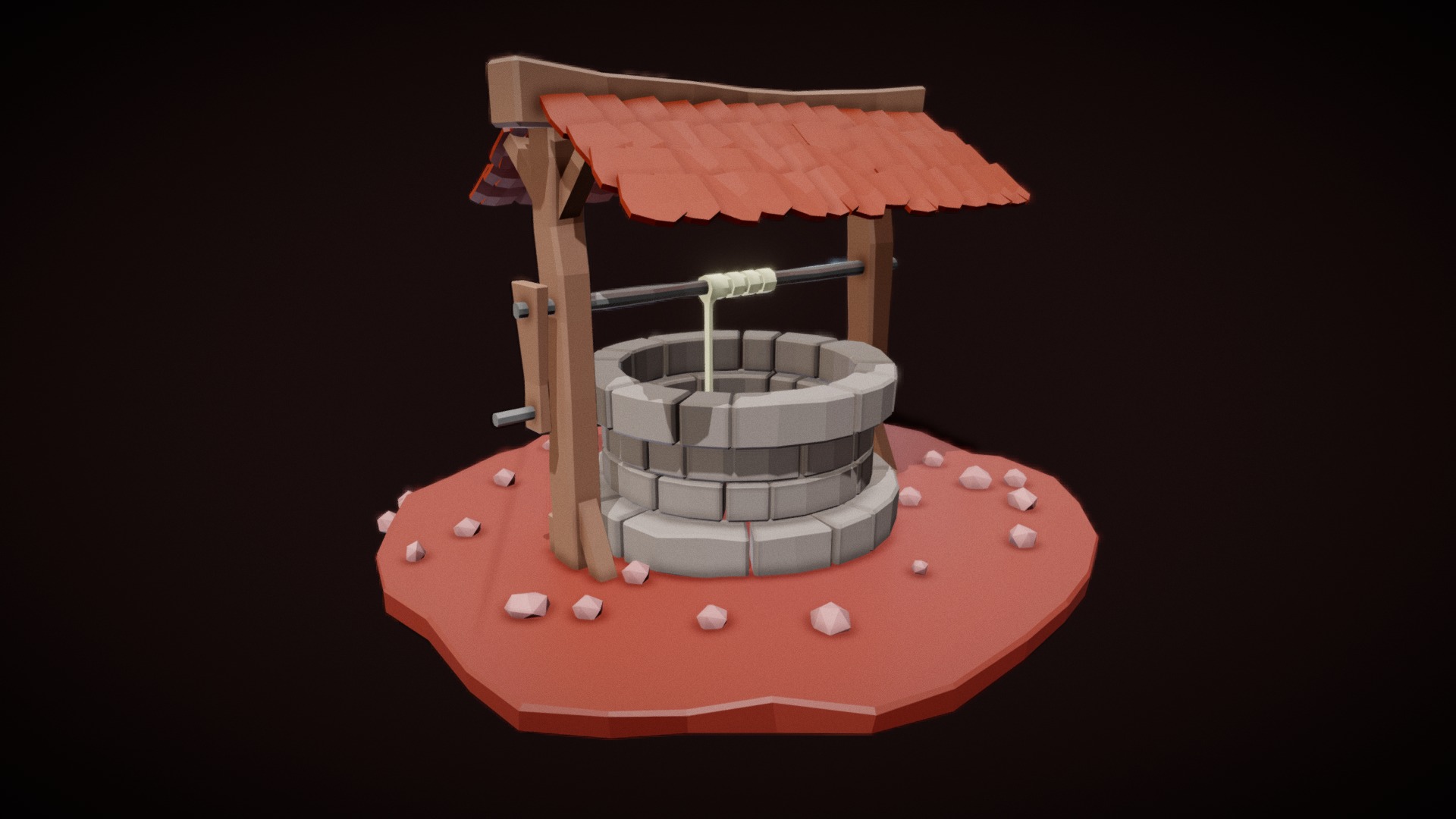 Low Poly Well - 3D model by Vishang Shah (@VishangShah) [3a27cd6 ...