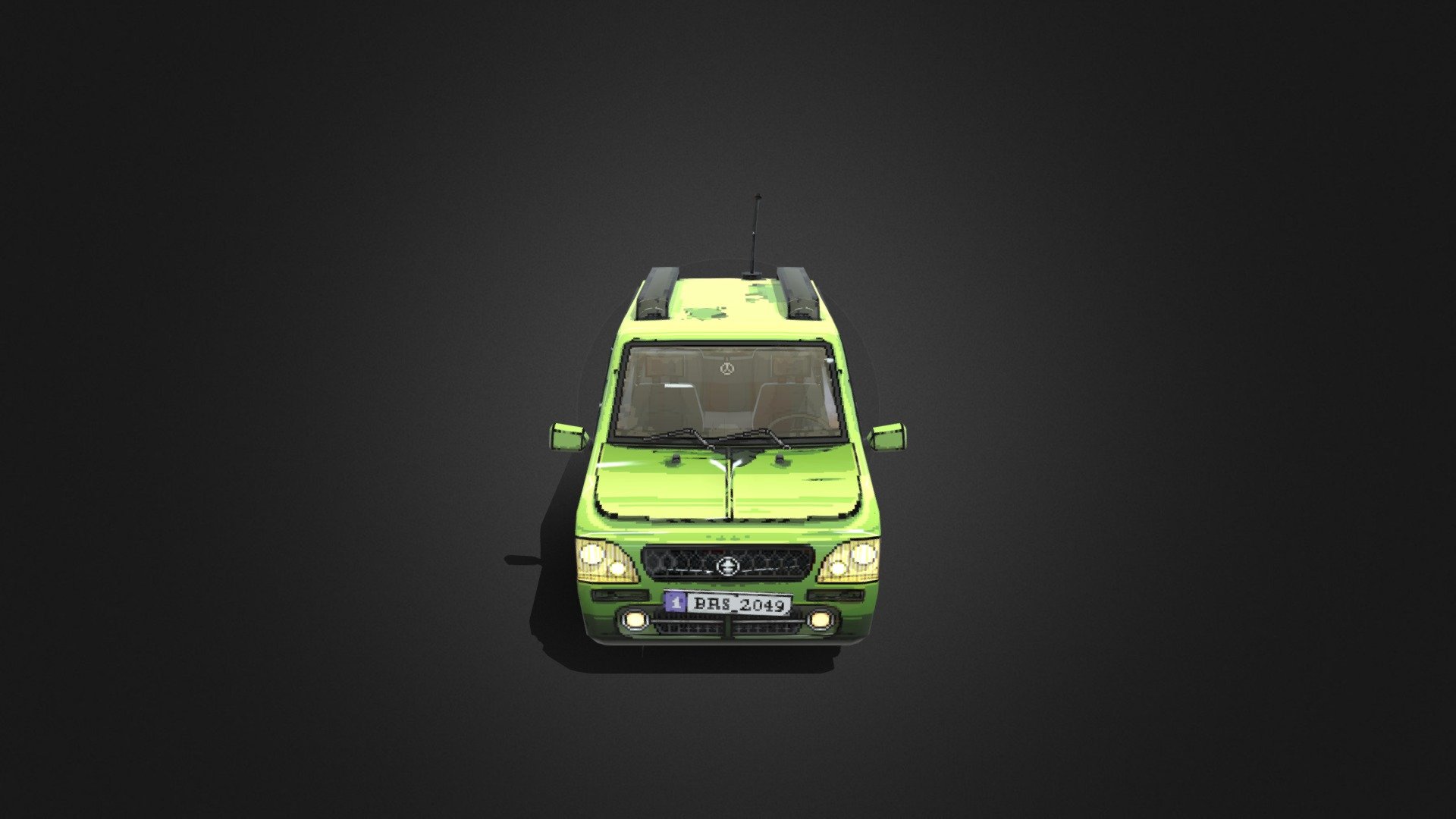 Pixel Car - 3D model by pedrogamer19 [3a280d6] - Sketchfab