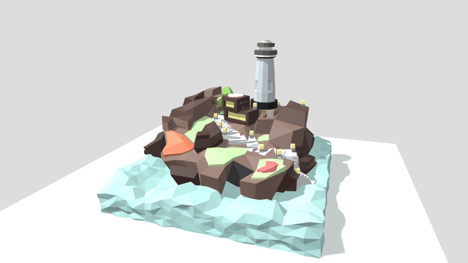 Island - 3D model by gwh199099 [3a280f8] - Sketchfab