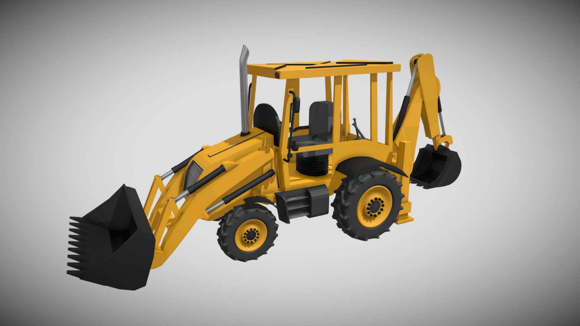 JCB 4x Eloader Digger - Download Free 3D model by vishal gawde ...