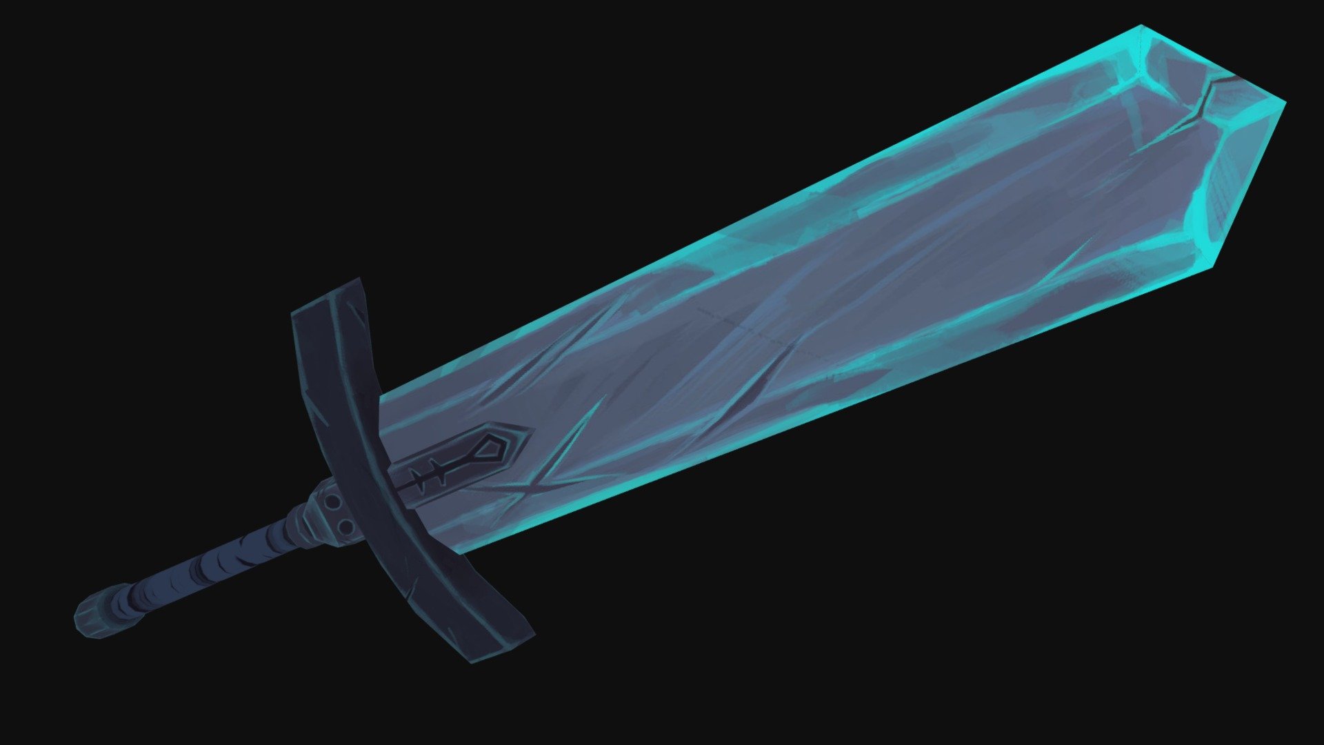 Stylized Sword - 3D model by Kindl [3a2acd4] - Sketchfab