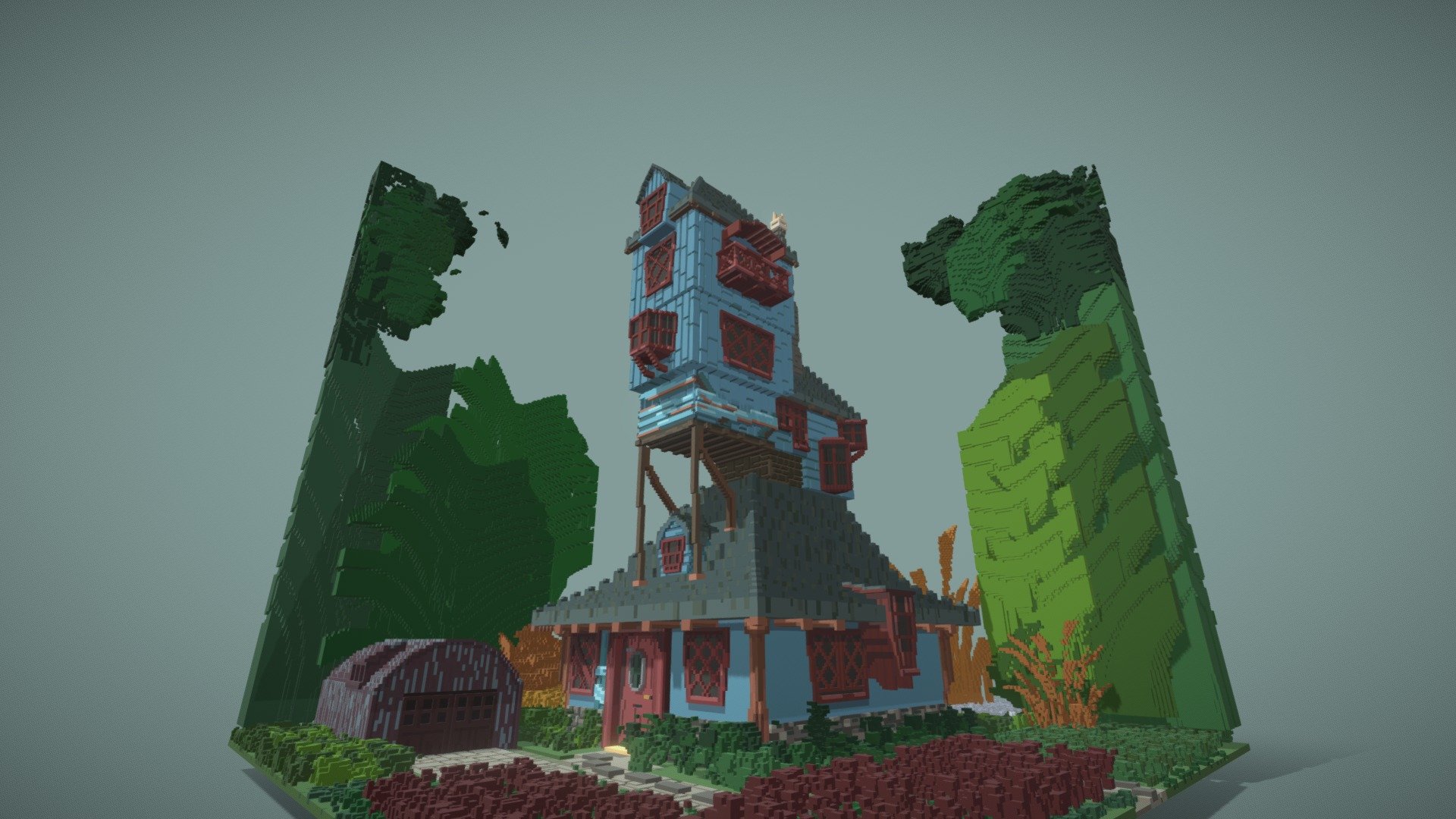 Weasley's Burrow - 3D model by s22752 [3a2bbc1] - Sketchfab