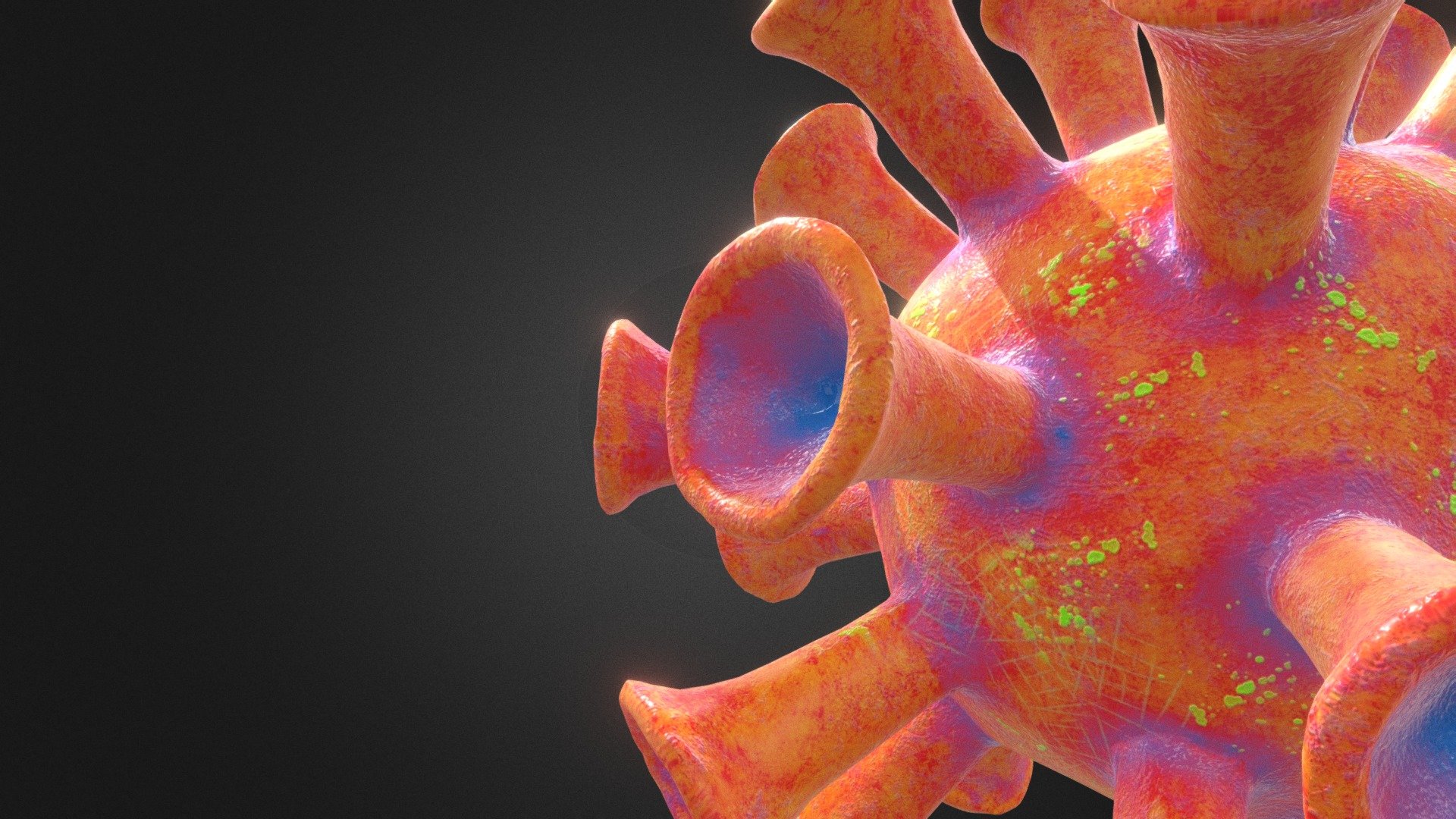 Coronavirus/Covid-19 3D model - Download Free 3D model by Fahim Jaowad ...