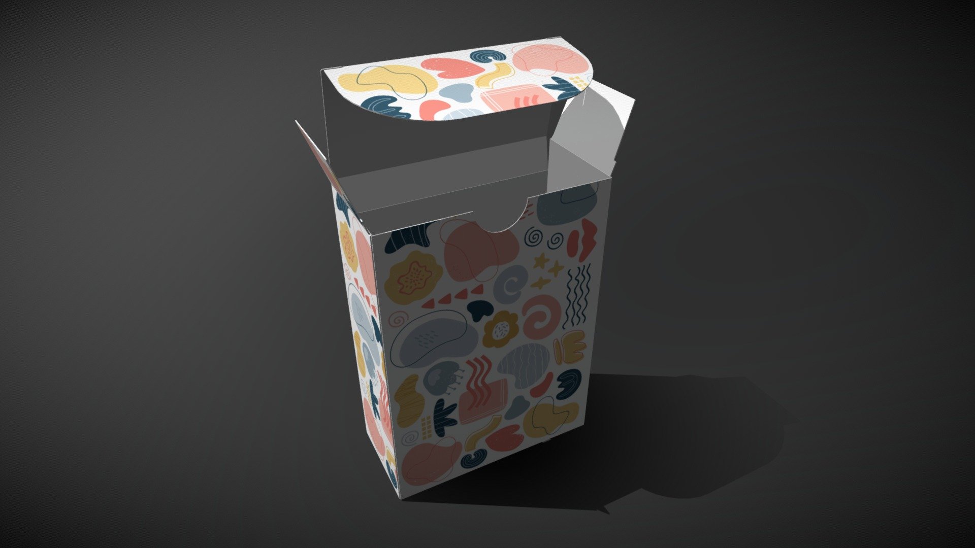 Standard glued cardboard box - 3D model by ludocards.com (@ludocards ...