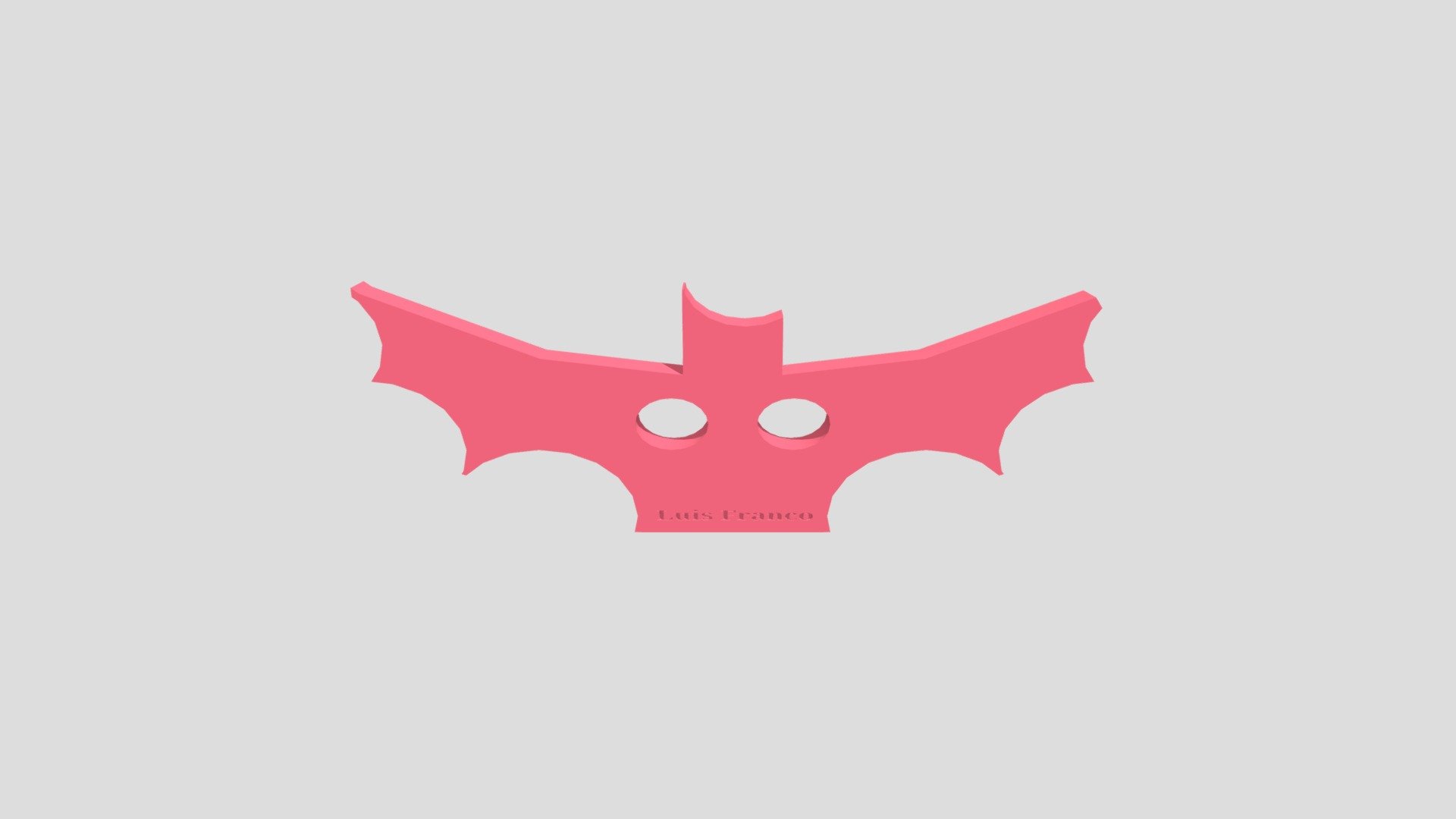 Bat Button - 3D model by luis.franco05 [3a32f38] - Sketchfab