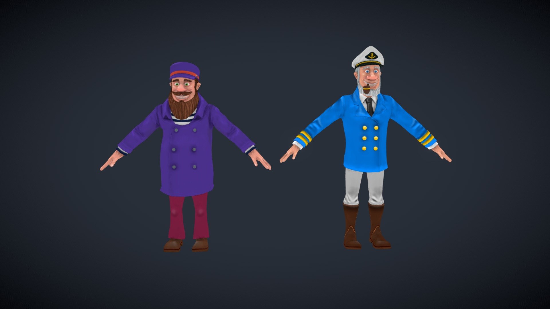 Captains - 3D model by egor69ok [3a3676a] - Sketchfab
