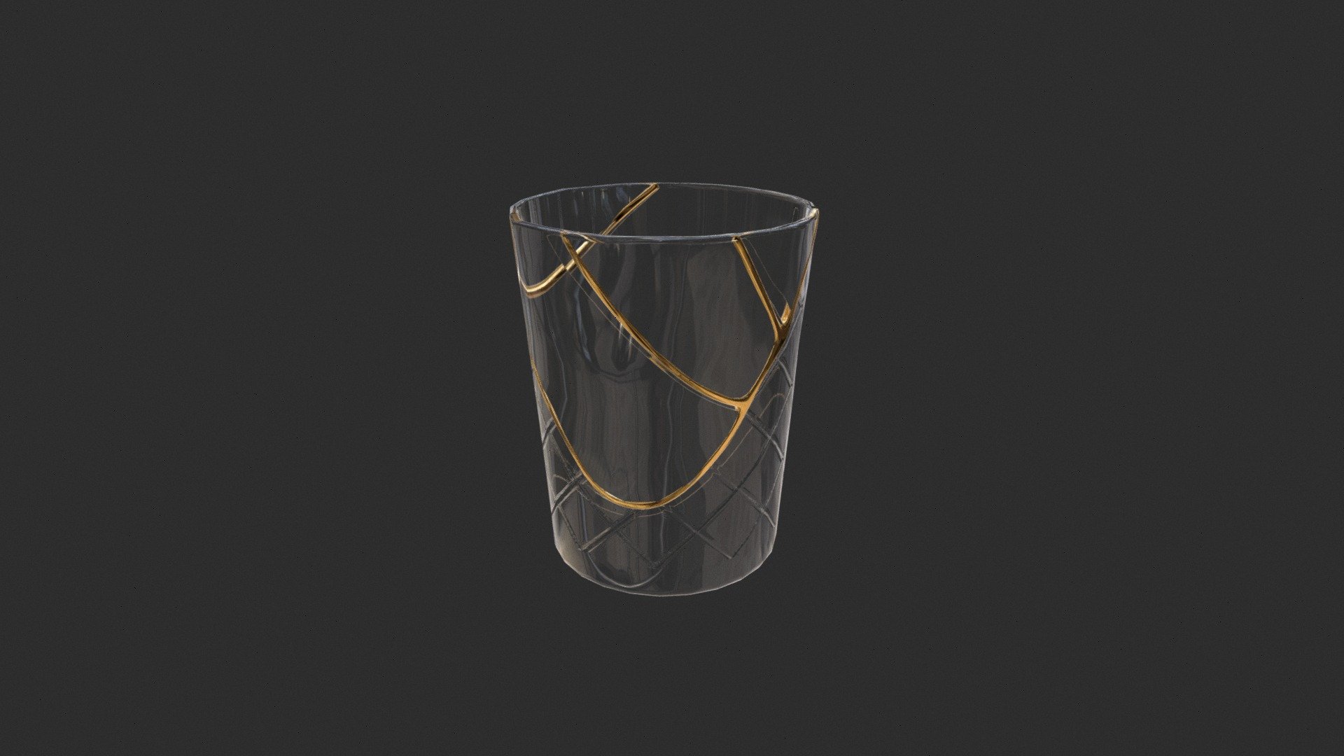 Kintsugi Glass - Seletti - 3D model by cheeeeeern [3a36cd7] - Sketchfab
