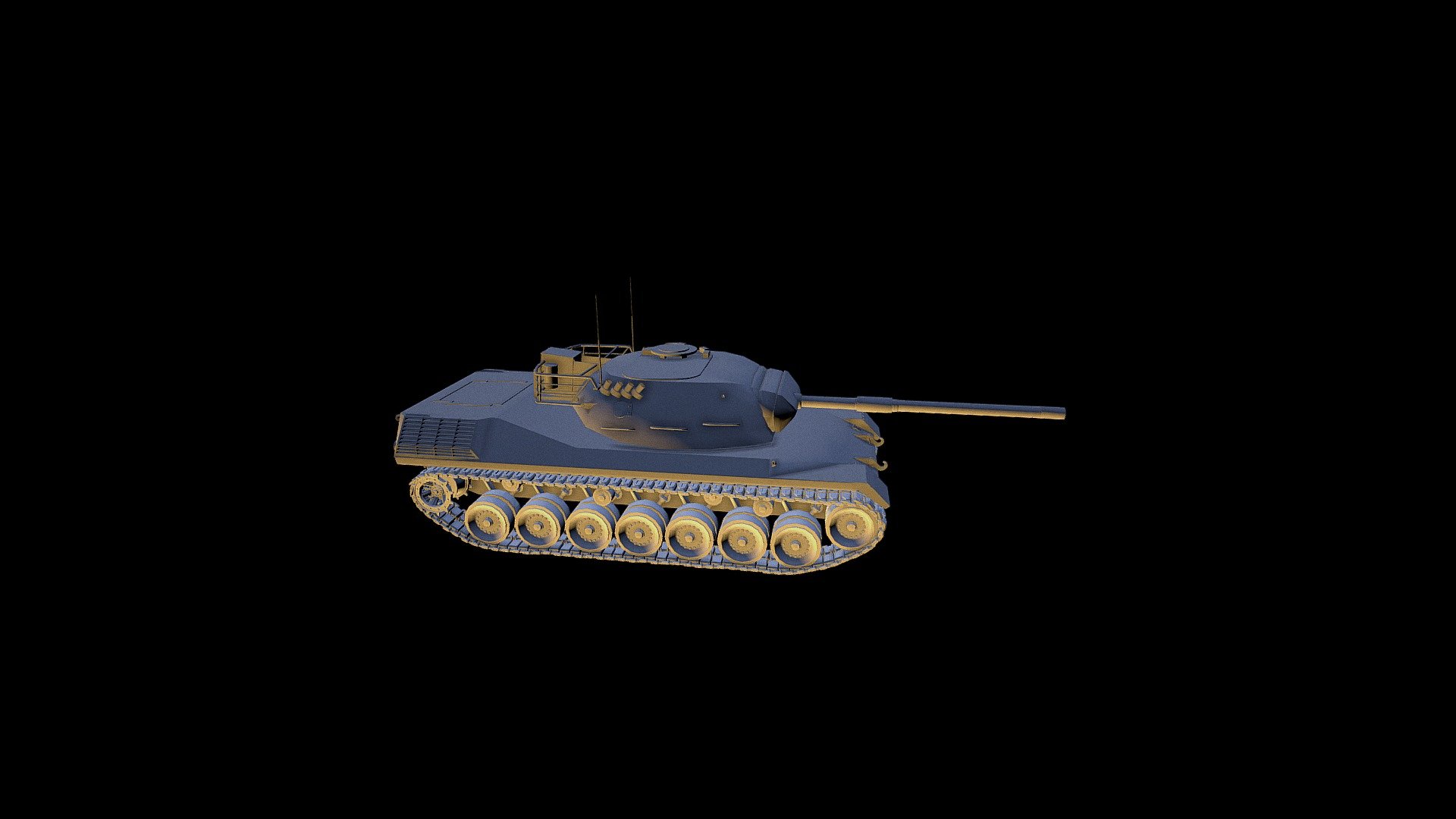 Tank: Leopard-1 - 3D model by jjplay175 [3a36f2b] - Sketchfab