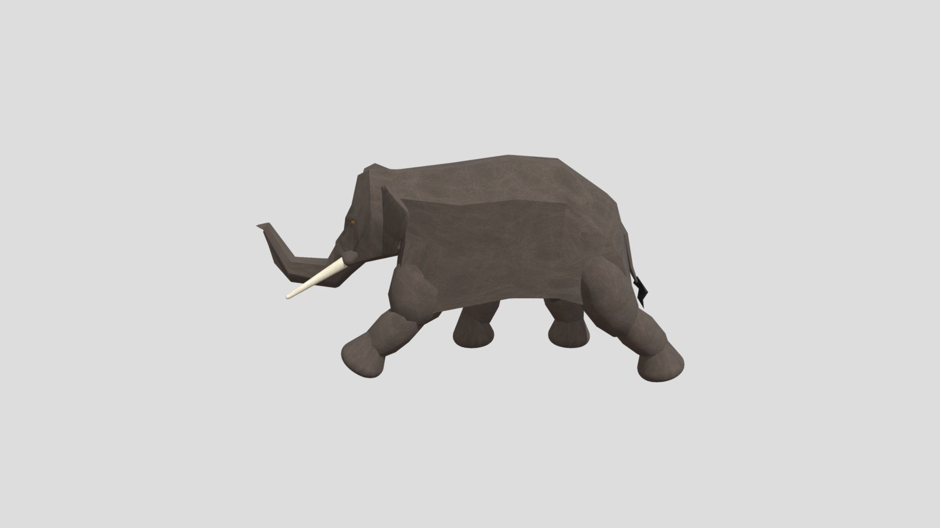 Asian elephant (dark grey, red cloth) - Download Free 3D model by ...