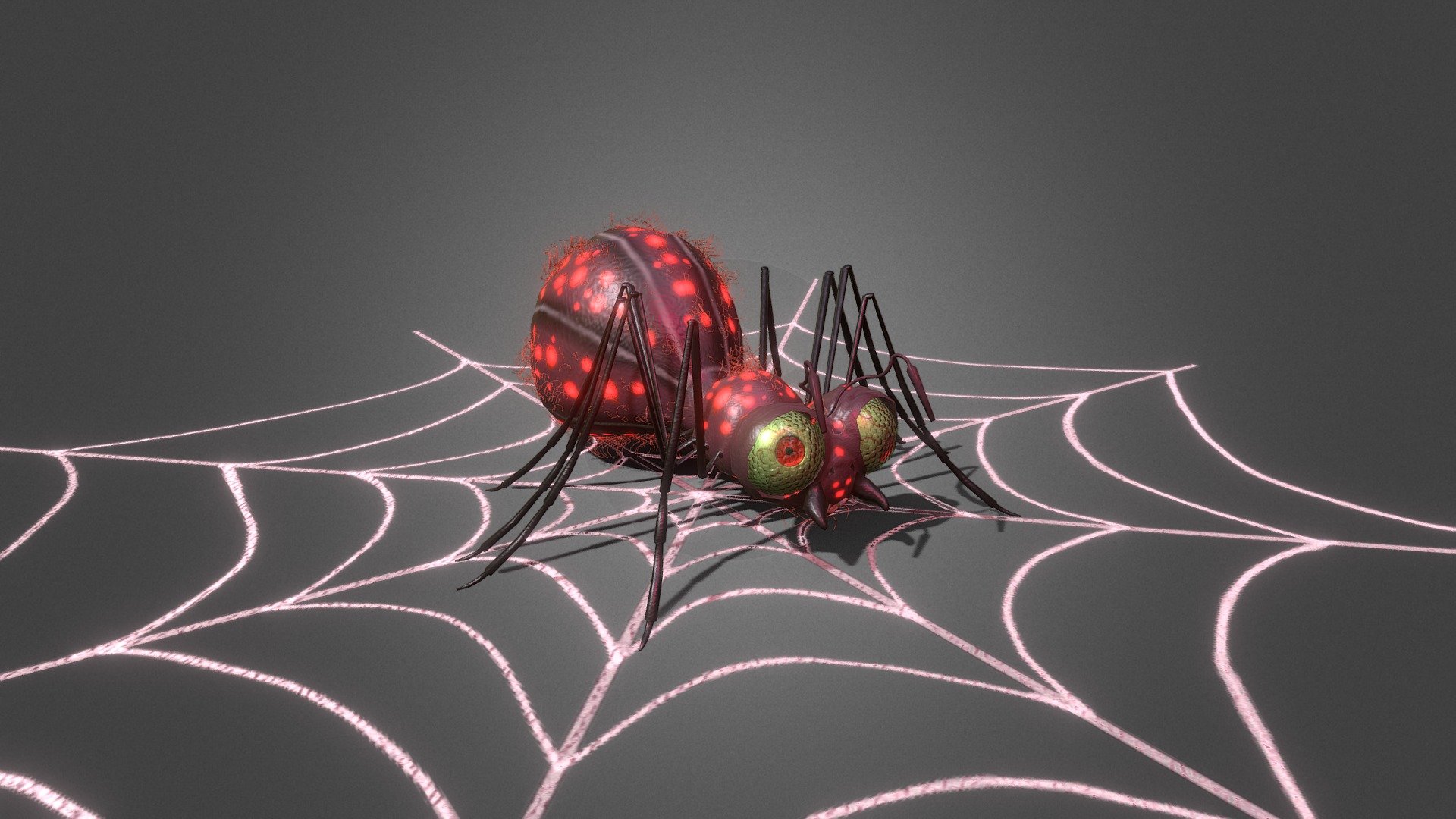 Spider - Buy Royalty Free 3D model by pinotoon [3a39c61] - Sketchfab Store