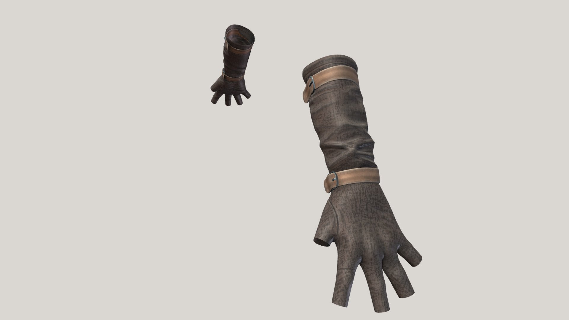 Female Fingerless Long Fantasy Gloves - Buy Royalty Free 3D model by ...