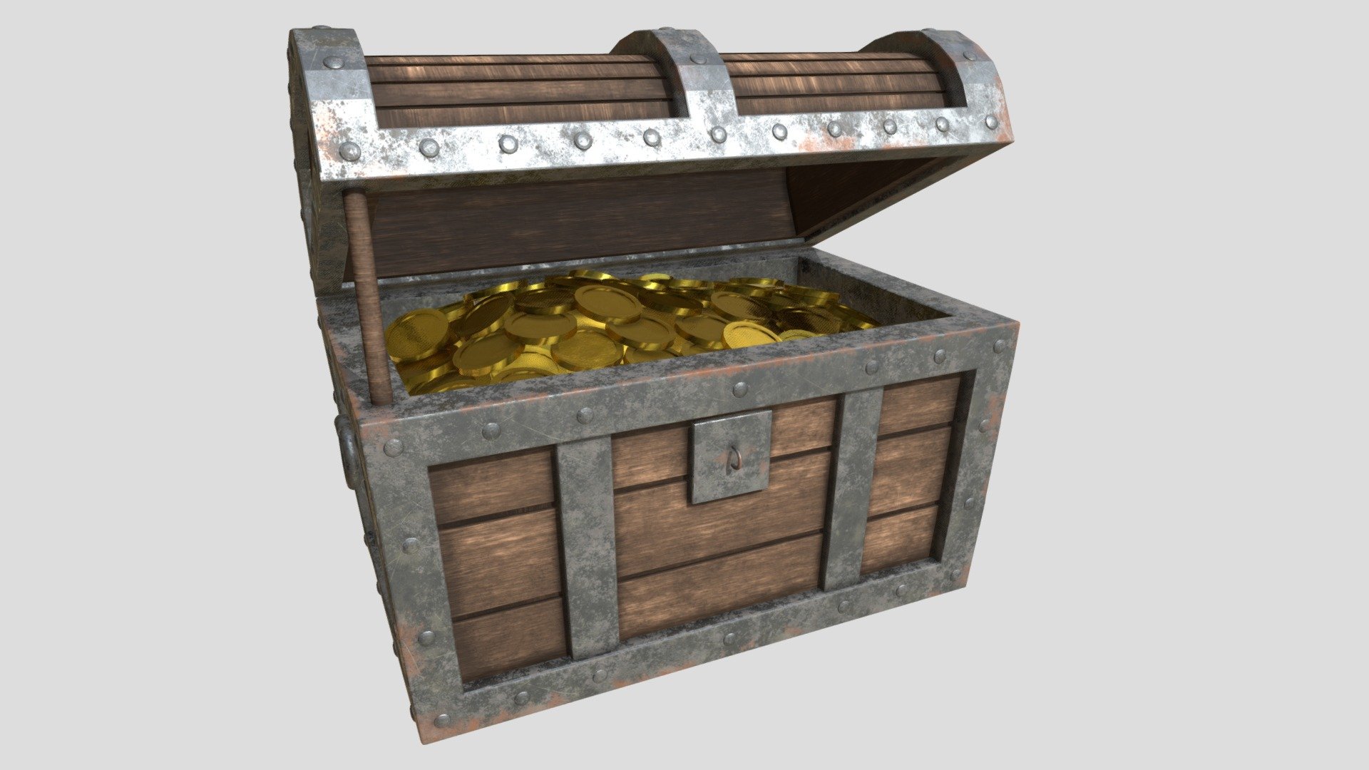 Treasure Chest Model - Download Free 3D model by Ben_19 [3a3fbf4 ...