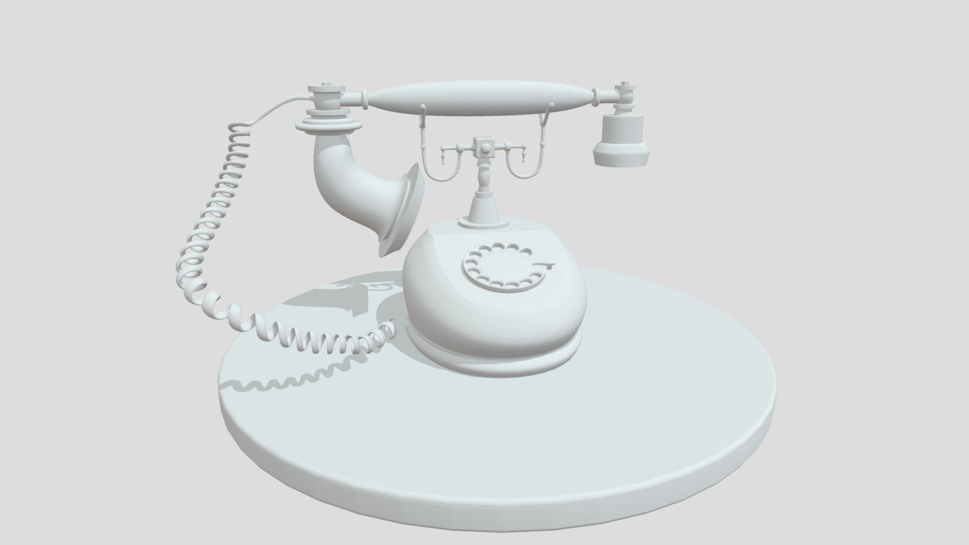 Antique Telephone - 3D model by EdAndersen [3a40379] - Sketchfab