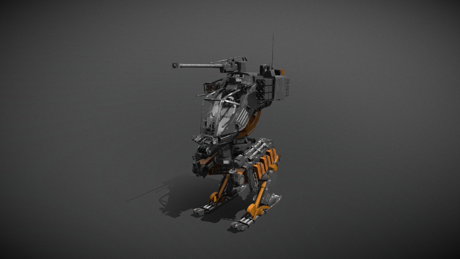 Bipedal Urban Patrol Mech - 3D model by Albert Luong (@AlbertLuong ...