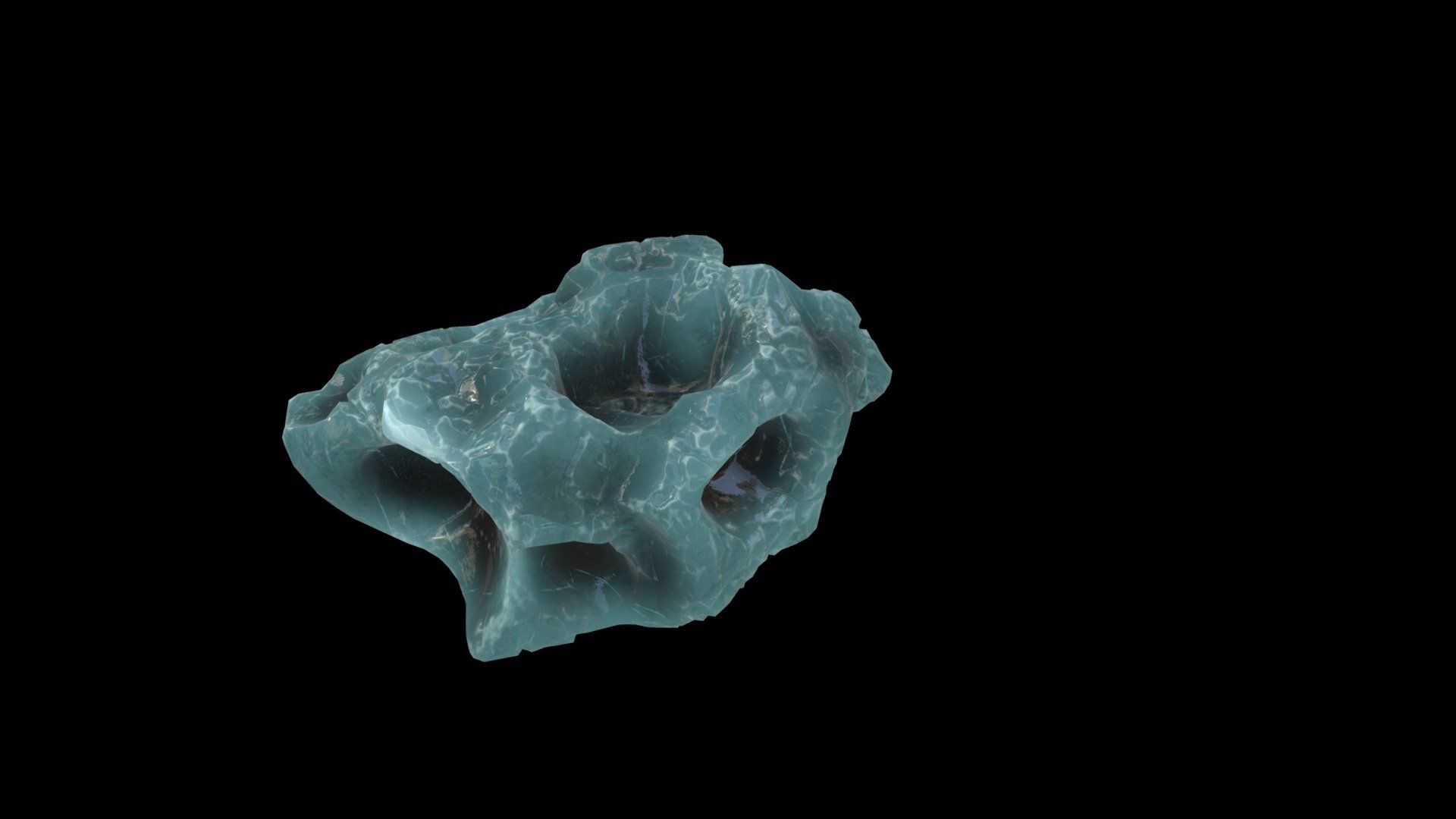 Ice Asteroid - 3D model by Jacob Burke (@comatos) [3a435df] - Sketchfab