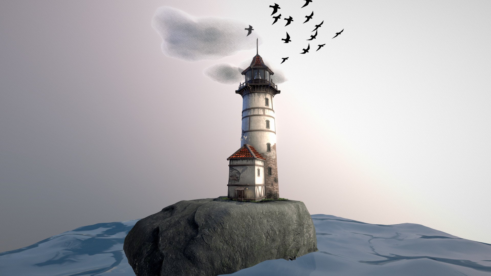 Lighthouse - Download Free 3D model by Troublesome. (@spospider) [3a479e4] - Sketchfab