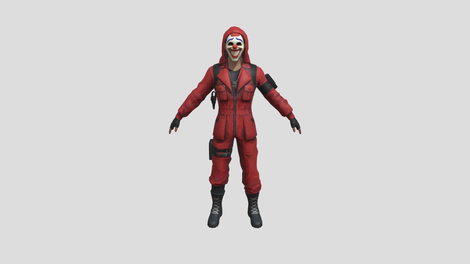Freefire-red-criminal-3d-model-by BOSS SHIVRAJ - Download Free 3D model ...