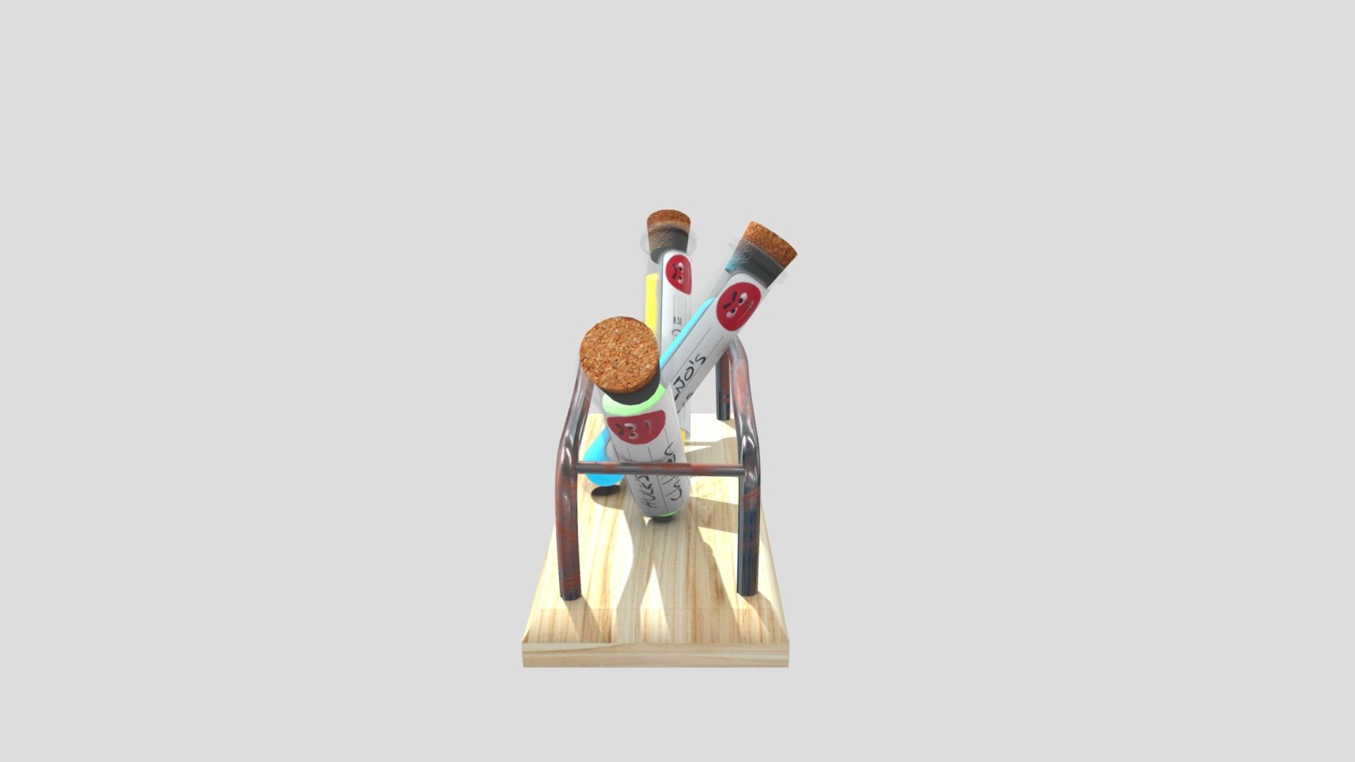 Test Tubes - 3D model by angelmerkado [3a4a10f] - Sketchfab