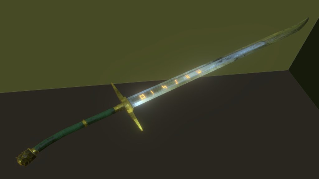 Witcher 3 Sword - 3D model by Luke Neubaum (@lukeneubaum) [3a4c1f2 ...