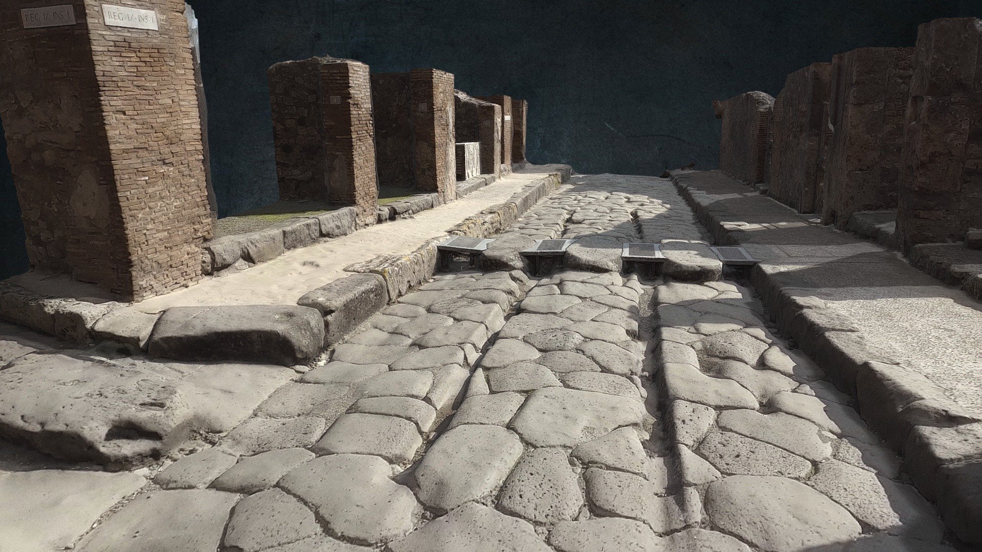 Pavement marks 02 | POMPEII - Download Free 3D model by Arqueomodel3D ...