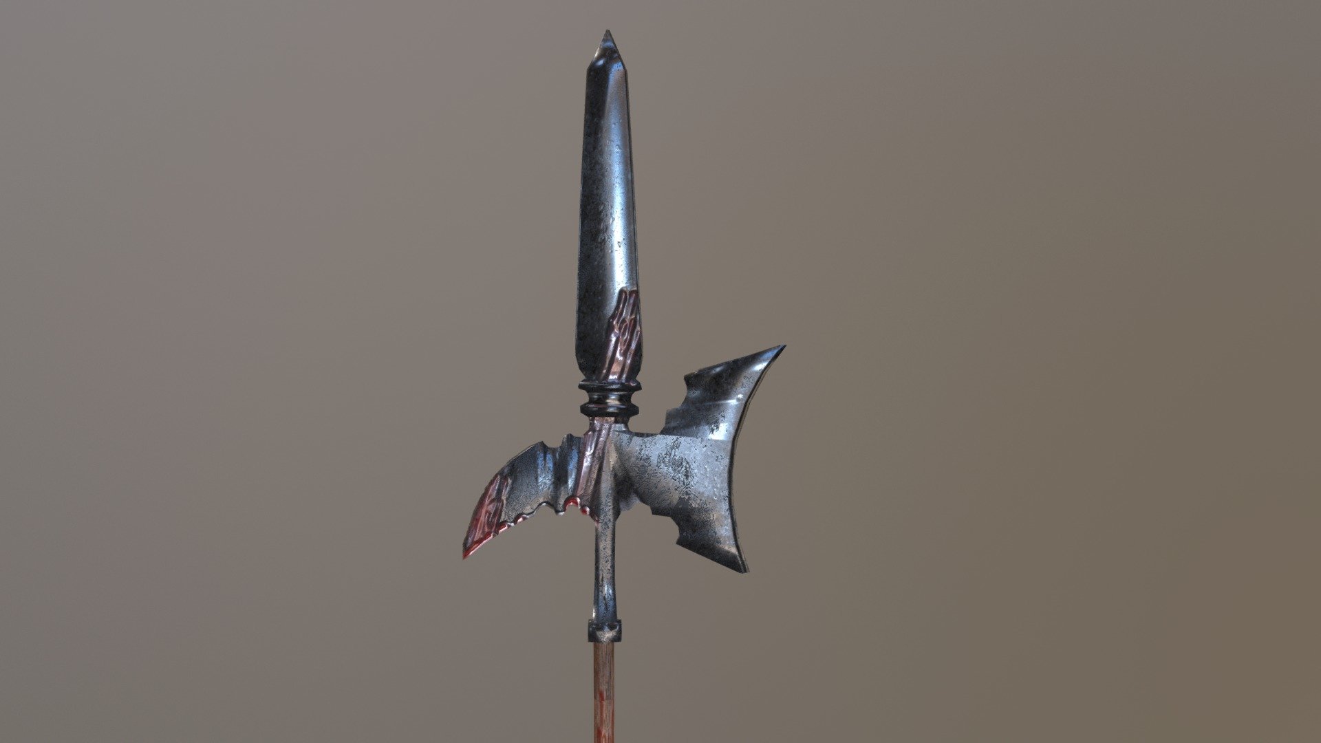 Medieval Halberd - 3D model by Free 3D Models (@free3dmodels) [3a4e077 ...