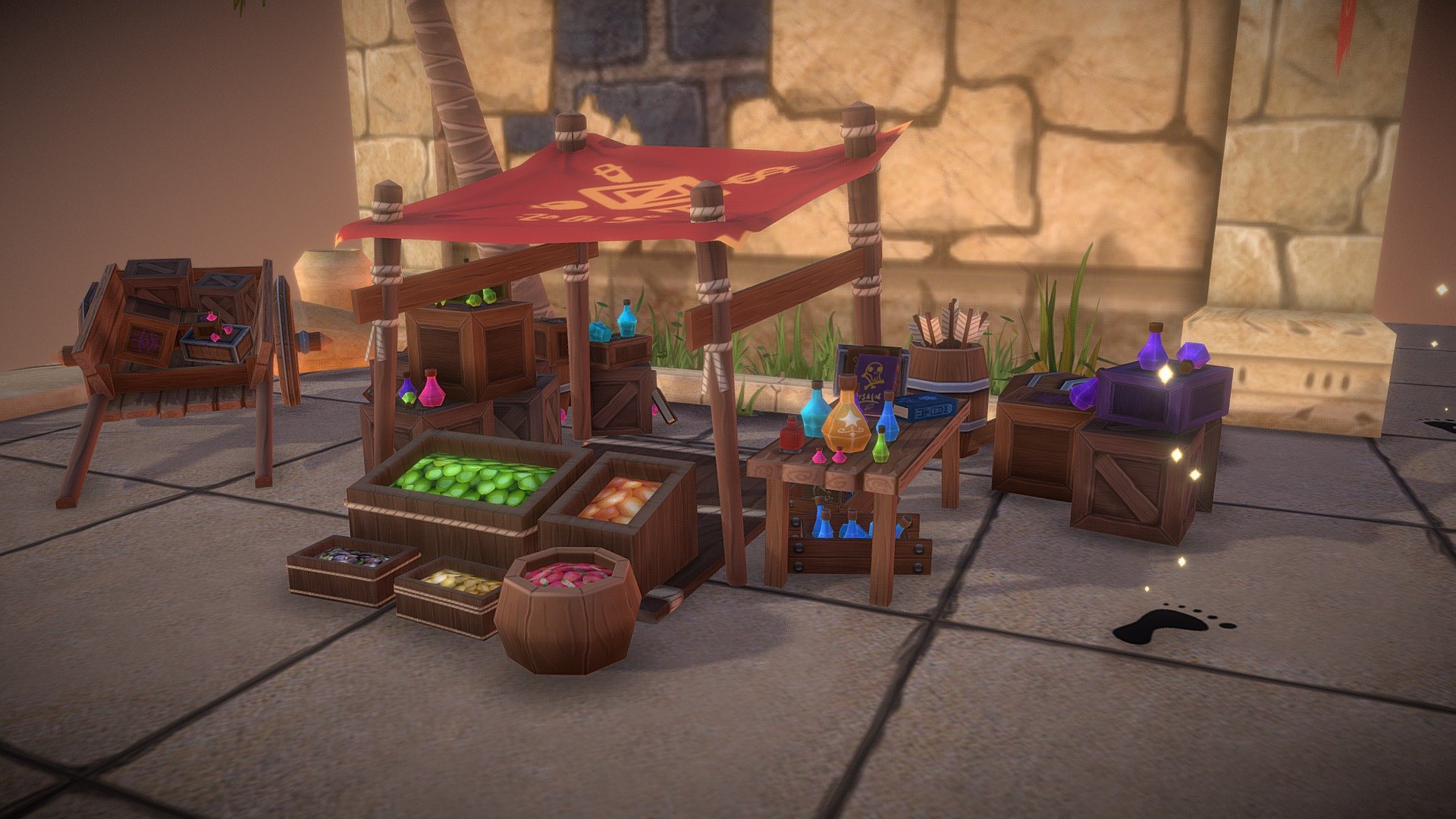 Desert Store and Tresure - 3D model by Marchen (@101417055) [3a51198 ...