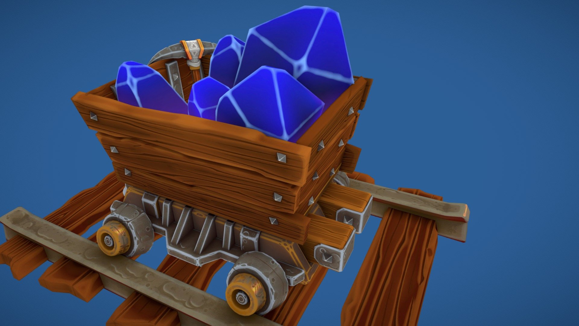 Stylized Minecart - 3D model by Ayrton Vetter (@ayrtonvetter) [3a531a4 ...