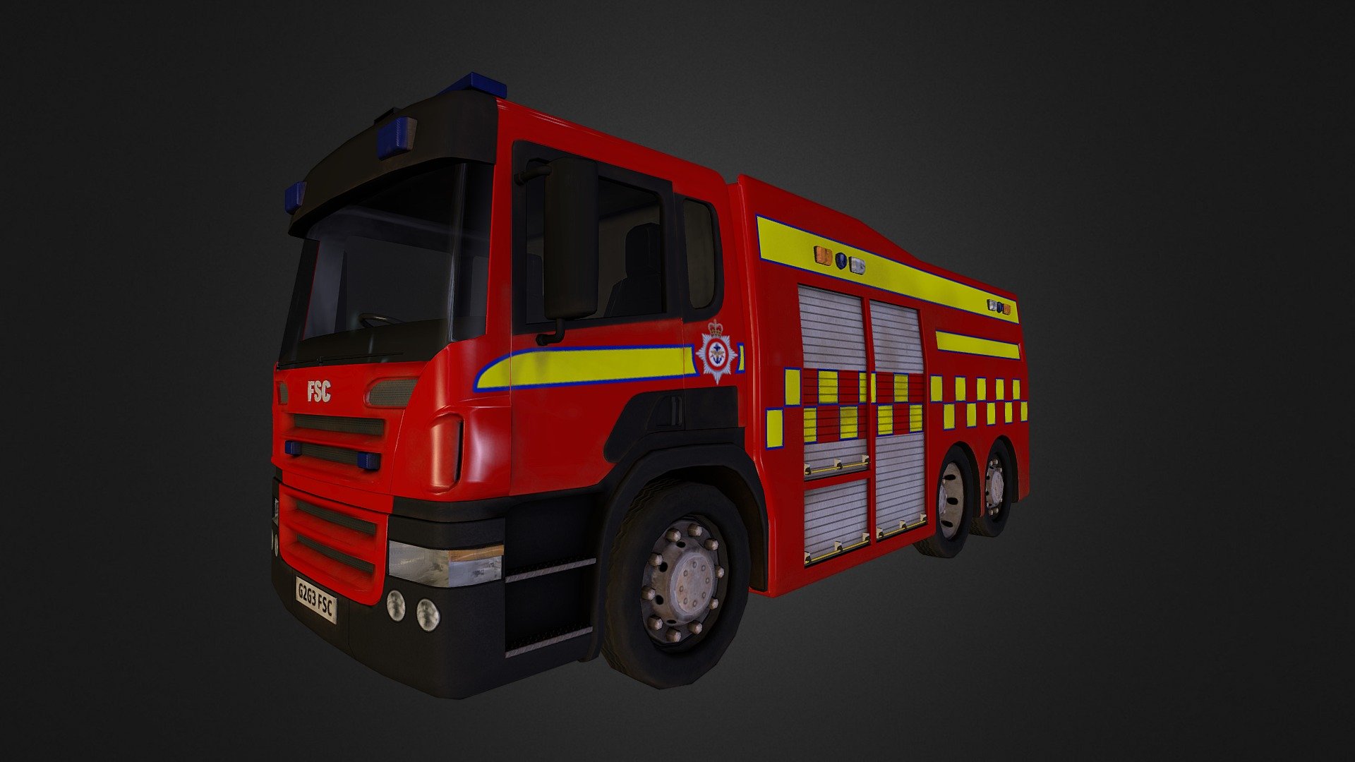 Fire engine - 3D model by G2G3 (@showcase) [3a53c54] - Sketchfab