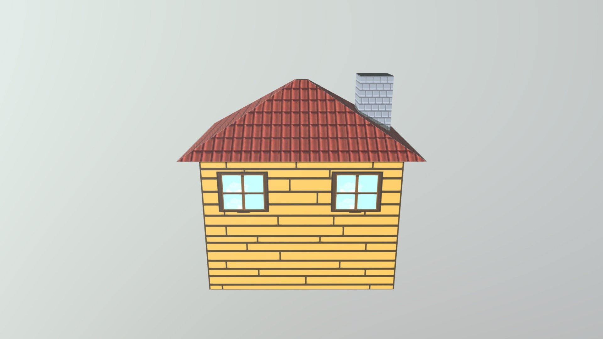 Retro House(Low Poly) - Download Free 3D model by Brandon.McRae ...