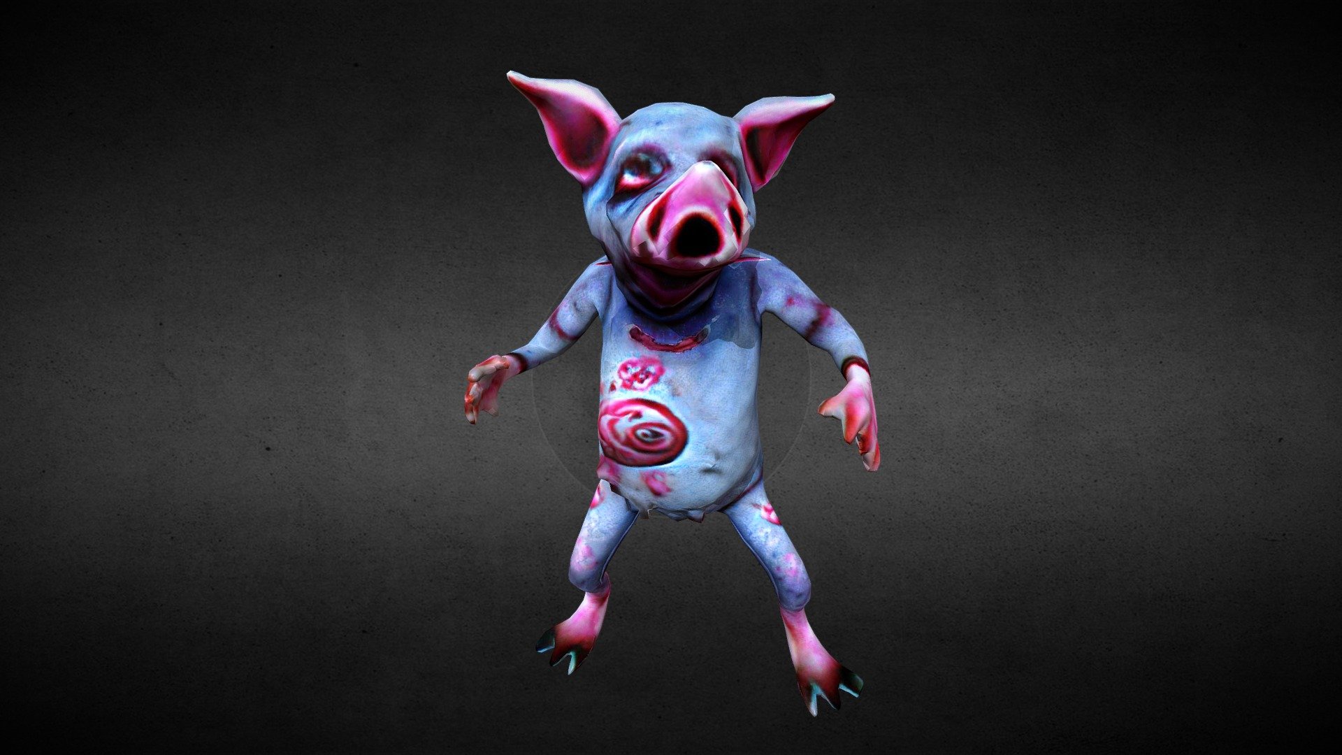 Pig alien mutant zombie - Download Free 3D model by Red Eyed Alien ...